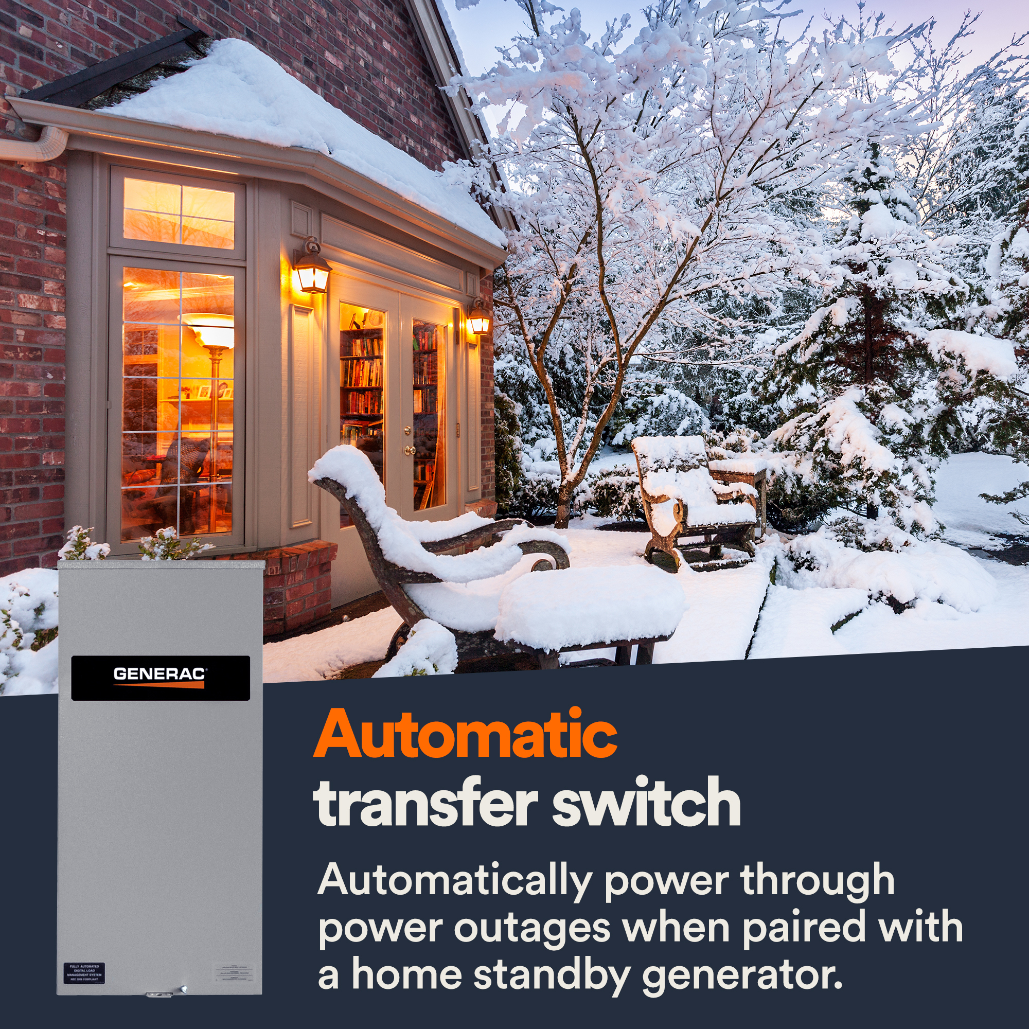 Generac Non-Service Entrance Rated Single Phase 200 Amp Automatic ...