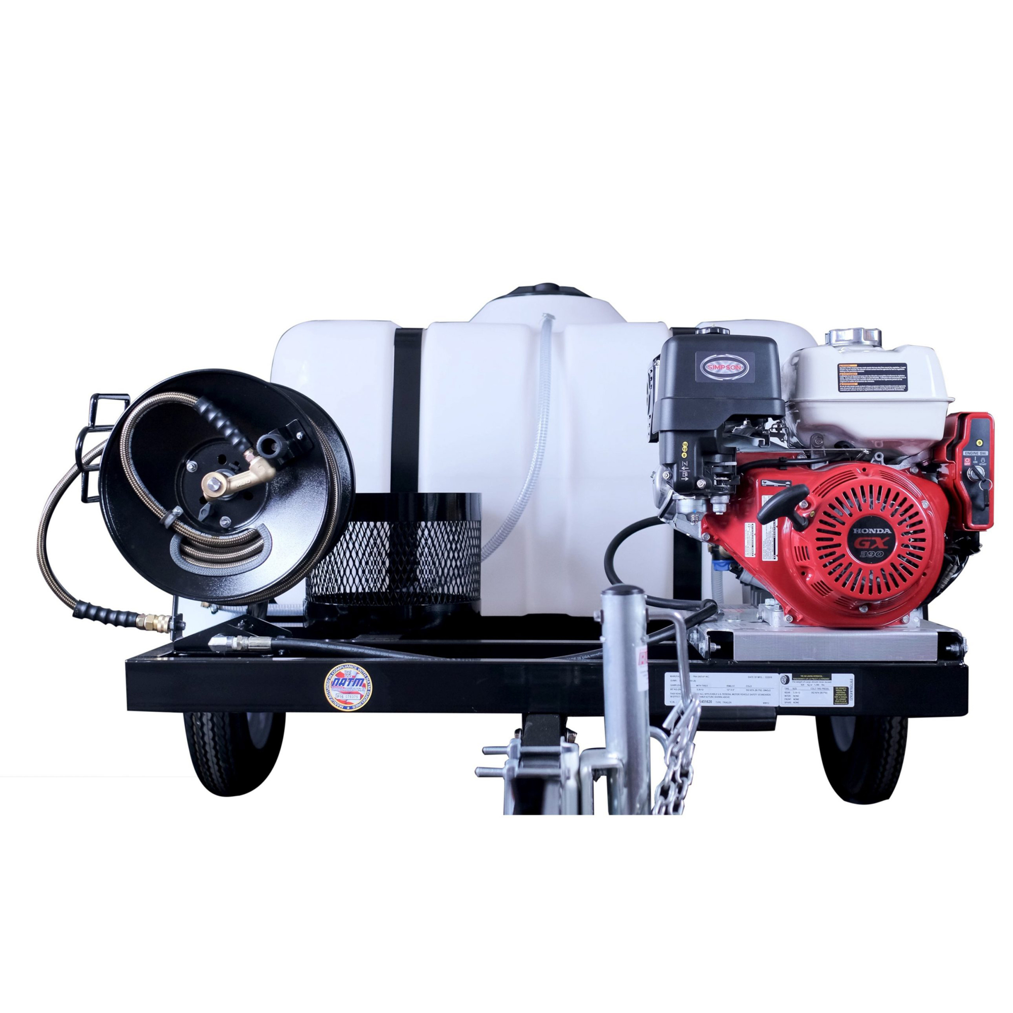 Simpson Gas Pressure Washer Trailer - 4200 PSI, 4 GPM, Honda Engine ...