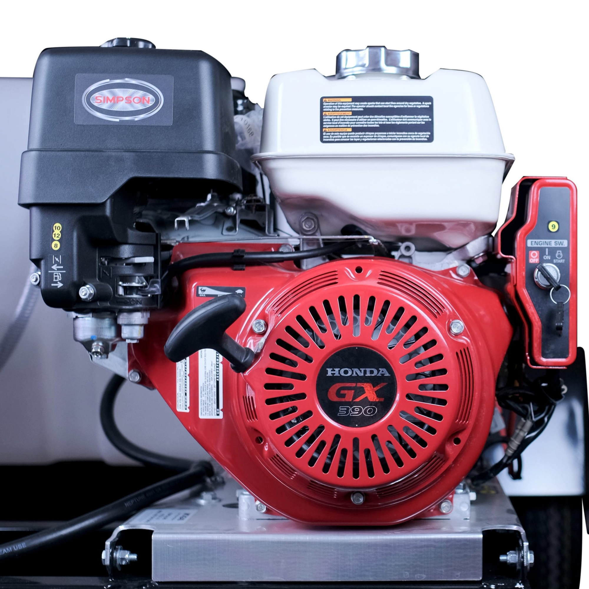 Simpson Gas Pressure Washer Trailer - 4200 PSI, 4 GPM, Honda Engine ...