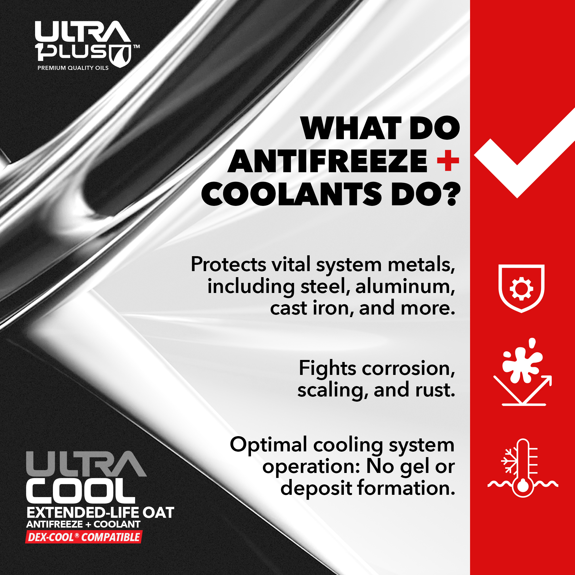 Ultra1Plus UltraCool OAT Antifreeze + Coolant Concentrate - 55 Gal ...
