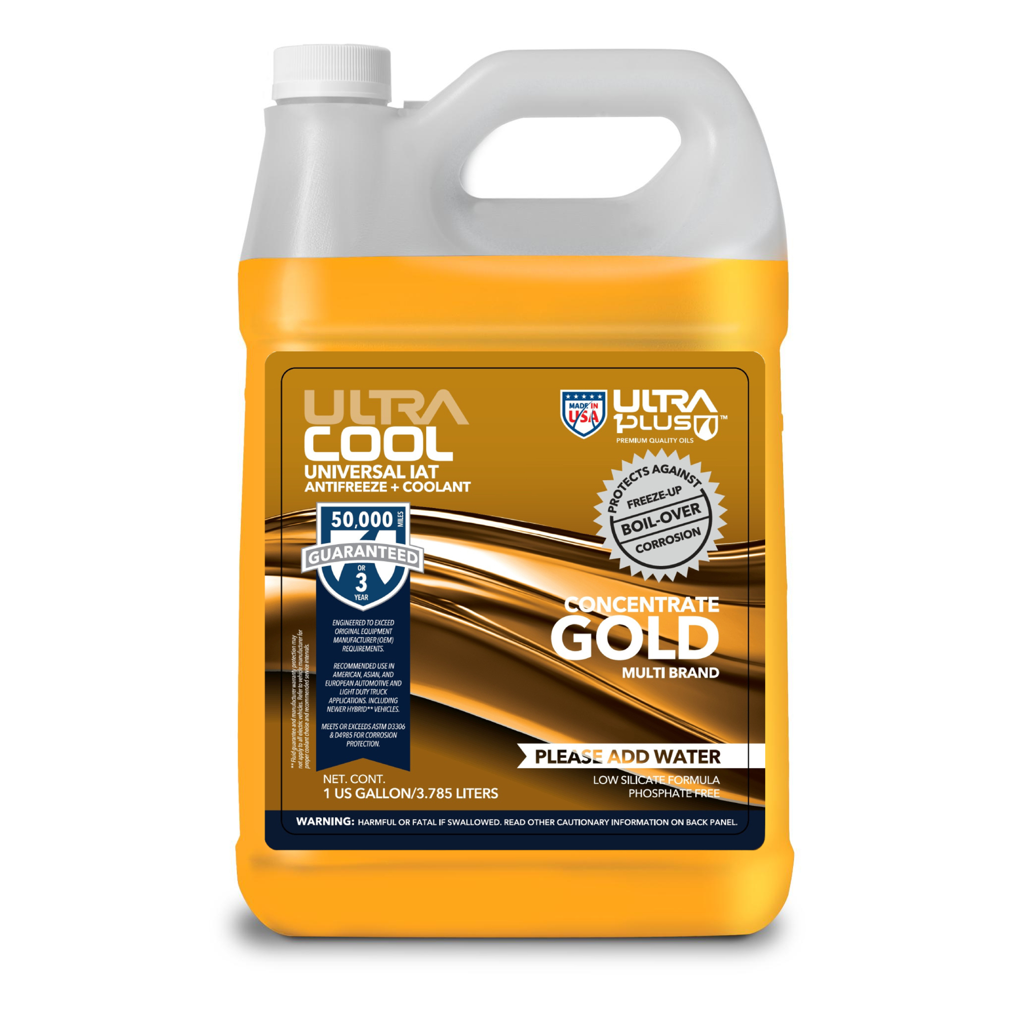 Ultra1Plus UltraCool, Universal Antifreeze + Coolant CONCENTRATE GOLD 1 ...