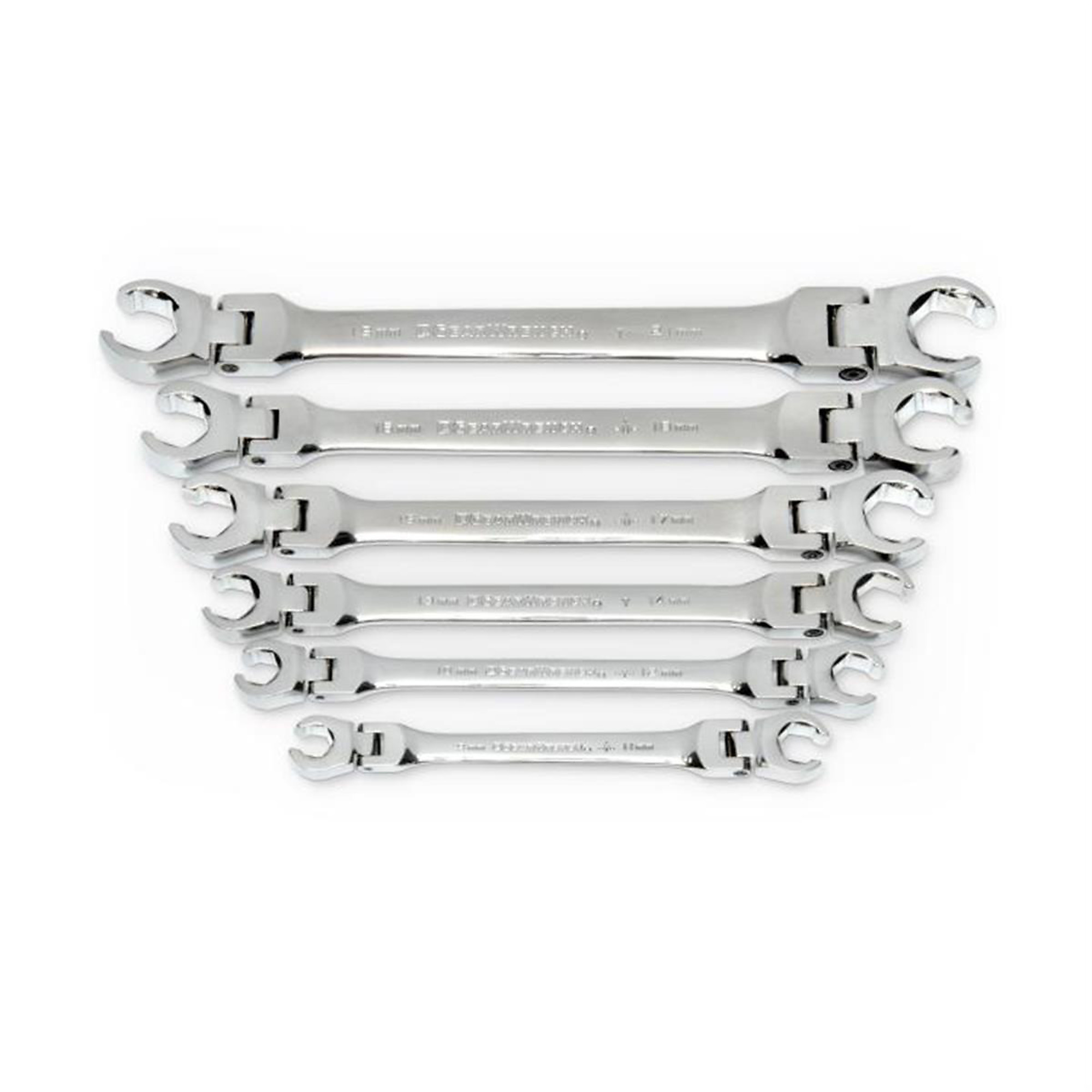 GearWrench, 6 PC. FLEX HEAD FLARE NUT METRIC WRENCH SET, Model ...