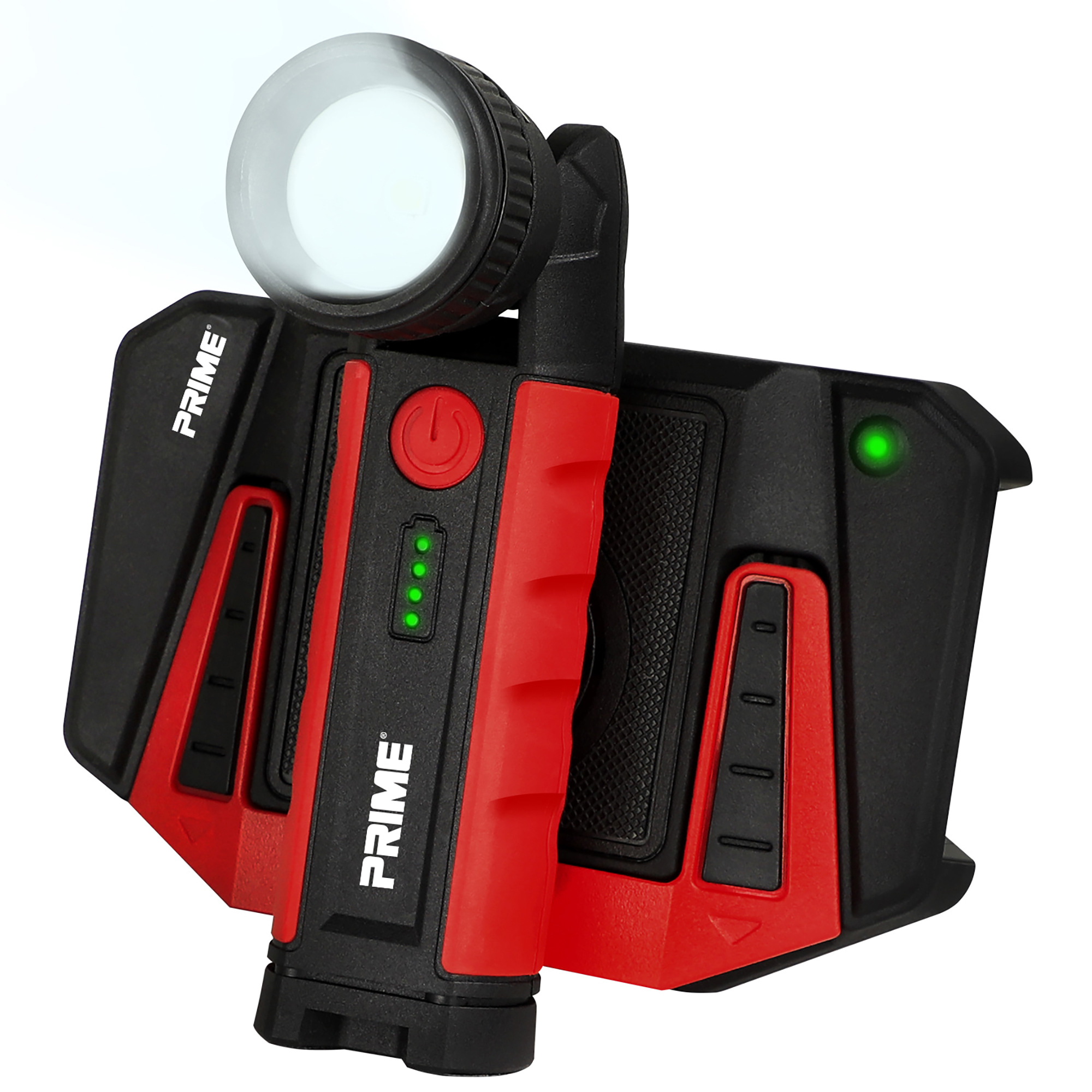 Prime, Adjustable Portable Work Light w/Wireless Charger, Light Output ...