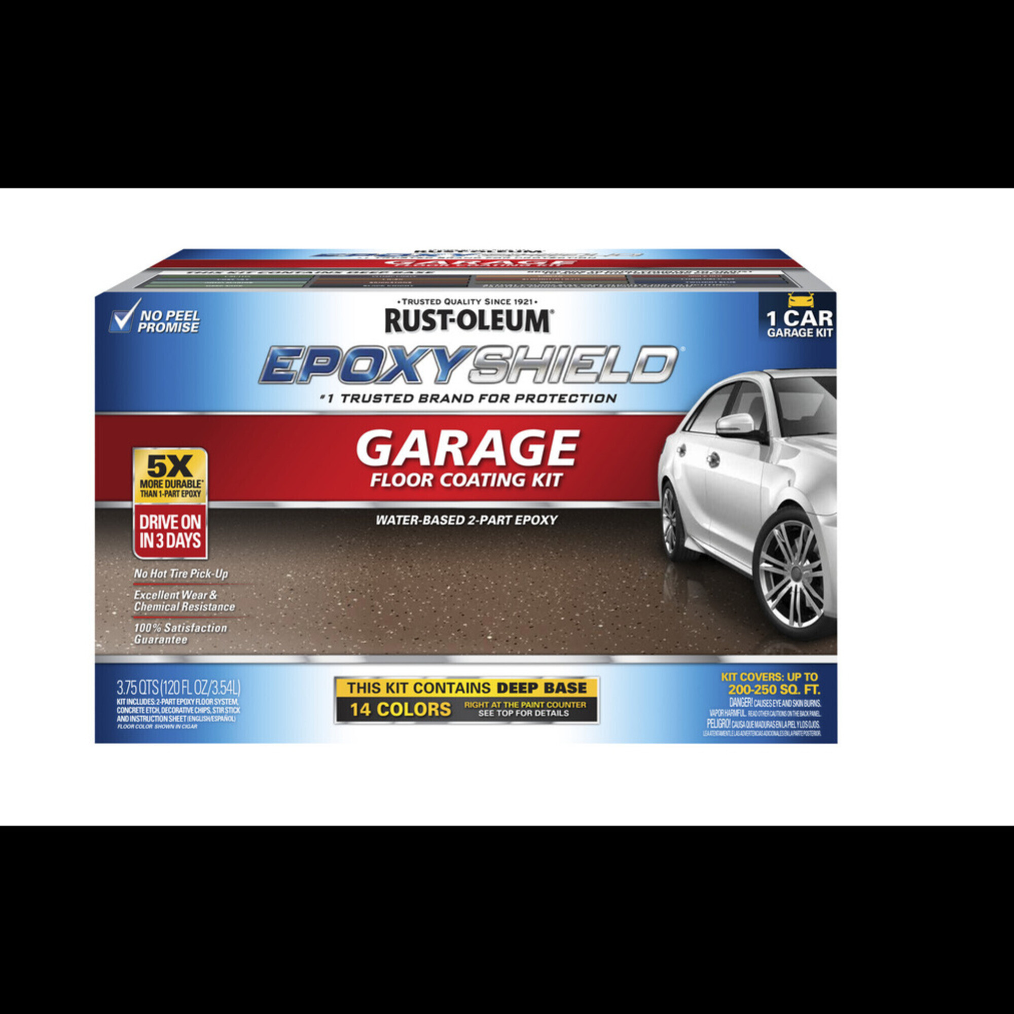 Rust-oleum, Garage Floor Coating 1 Car Kit,Deep Tint Base, 2PK ...