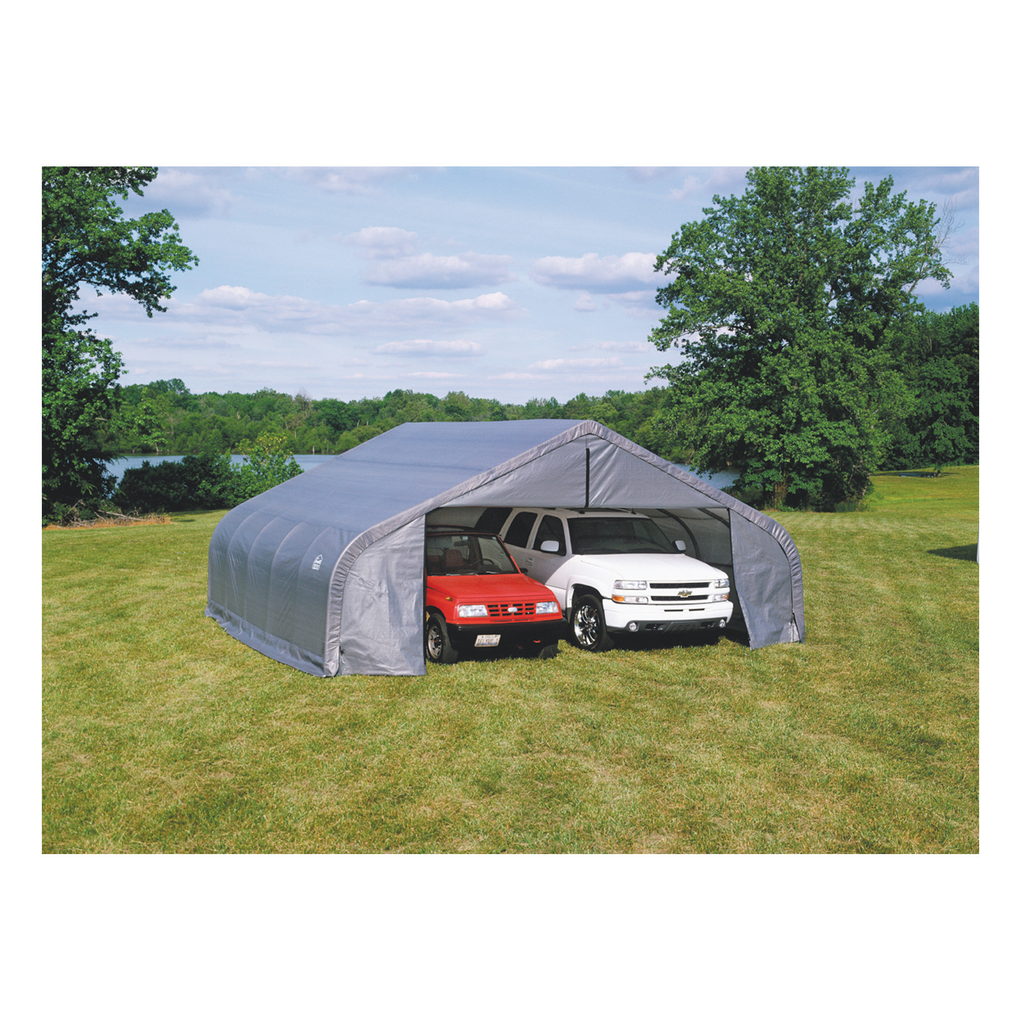 ShelterLogic Peak Style Instant Garage - 22ft.W x 20ft.L x 10ft.H ...