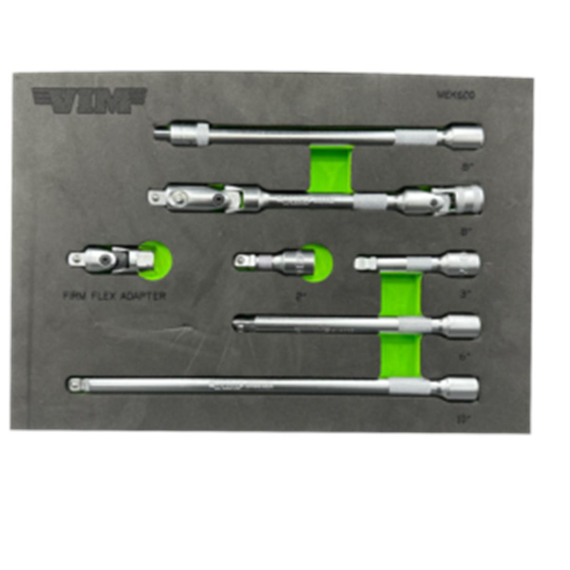 VIM Tools, 7 PC. 3/8ft.' DR. MASTER EXTENSION KIT, Model# VIMMEK600 ...