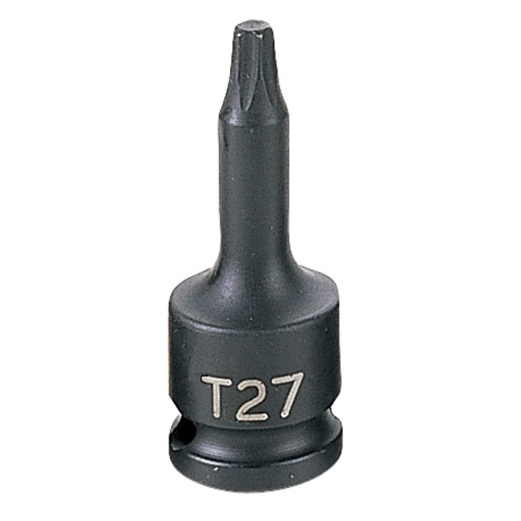 Grey Pneumatic Impact Socket - T27, 3/8in. Drive, Internal Torx, Black ...