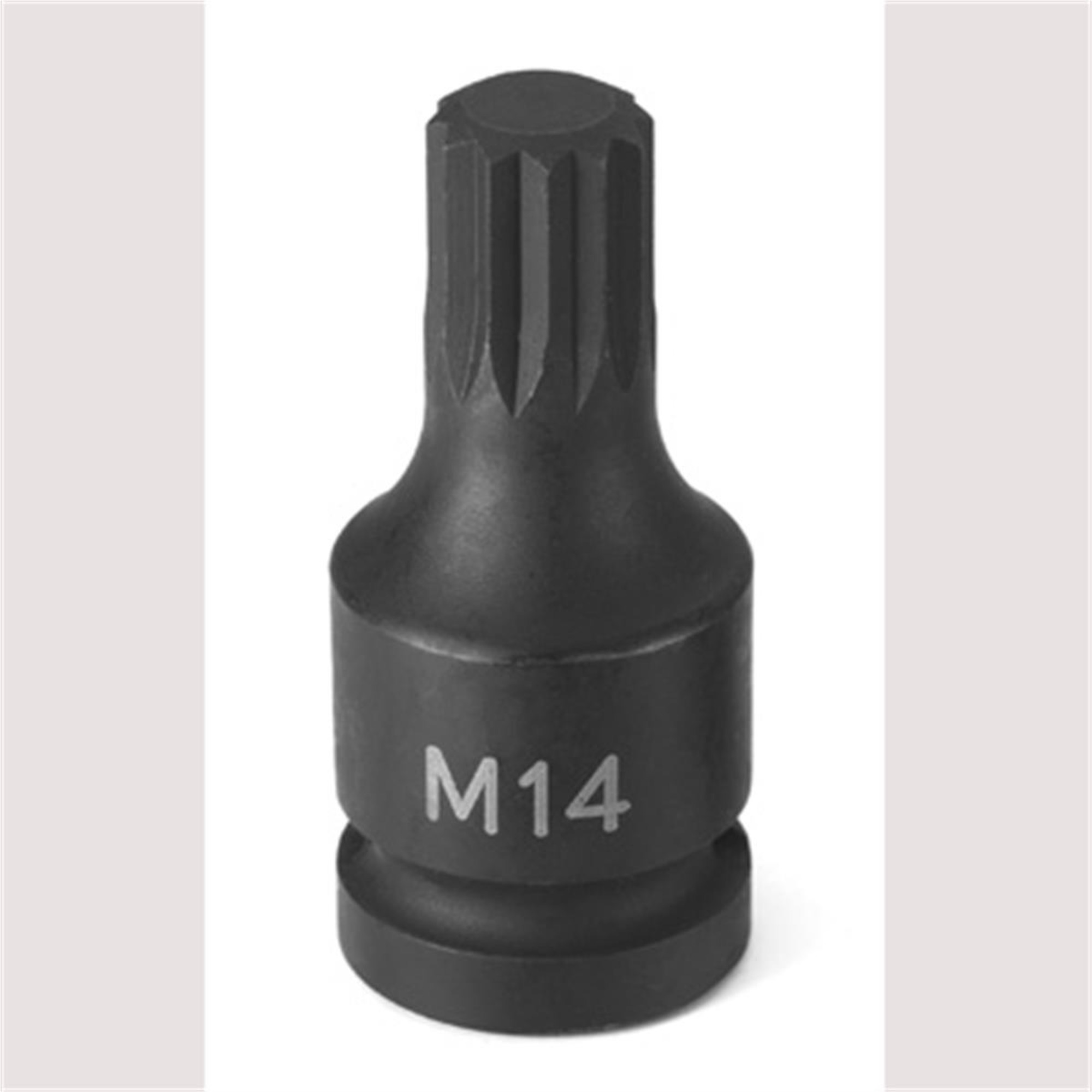 Grey Pneumatic Triple Square Male Socket — M14, 1/2in. Drive, Chrome ...