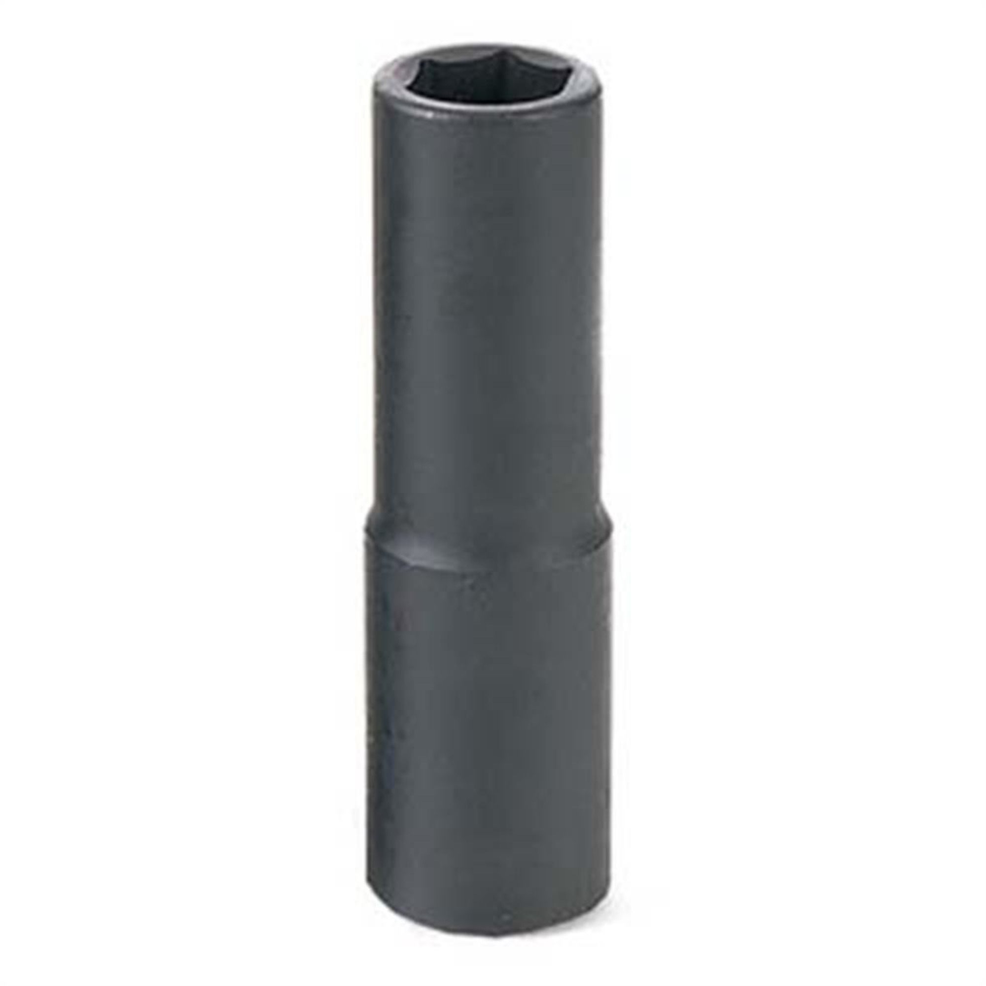 Grey Pneumatic 8mm Deep Impact Socket - 1/2in. Drive, 6-Point, Black ...