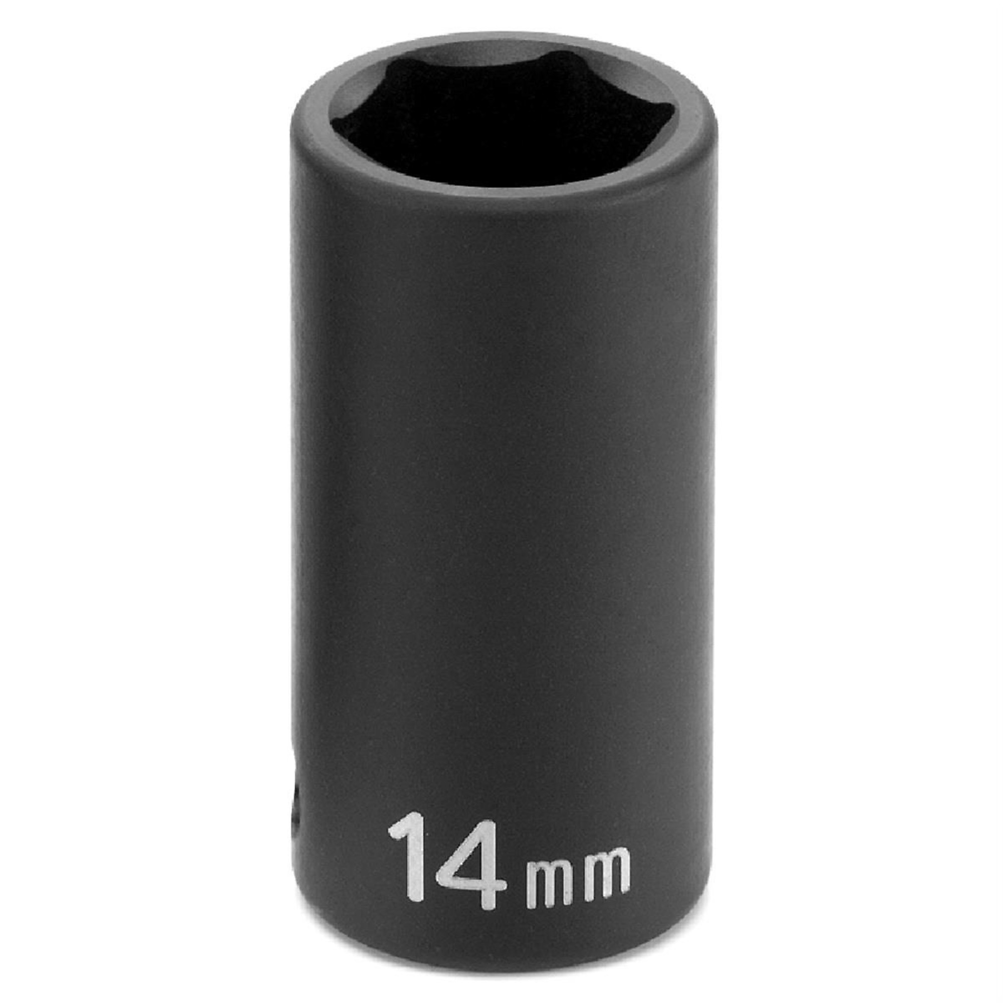 Grey Pneumatic 14mm Semi-Deep Impact Socket - 3/8in. Drive, 6-Point ...