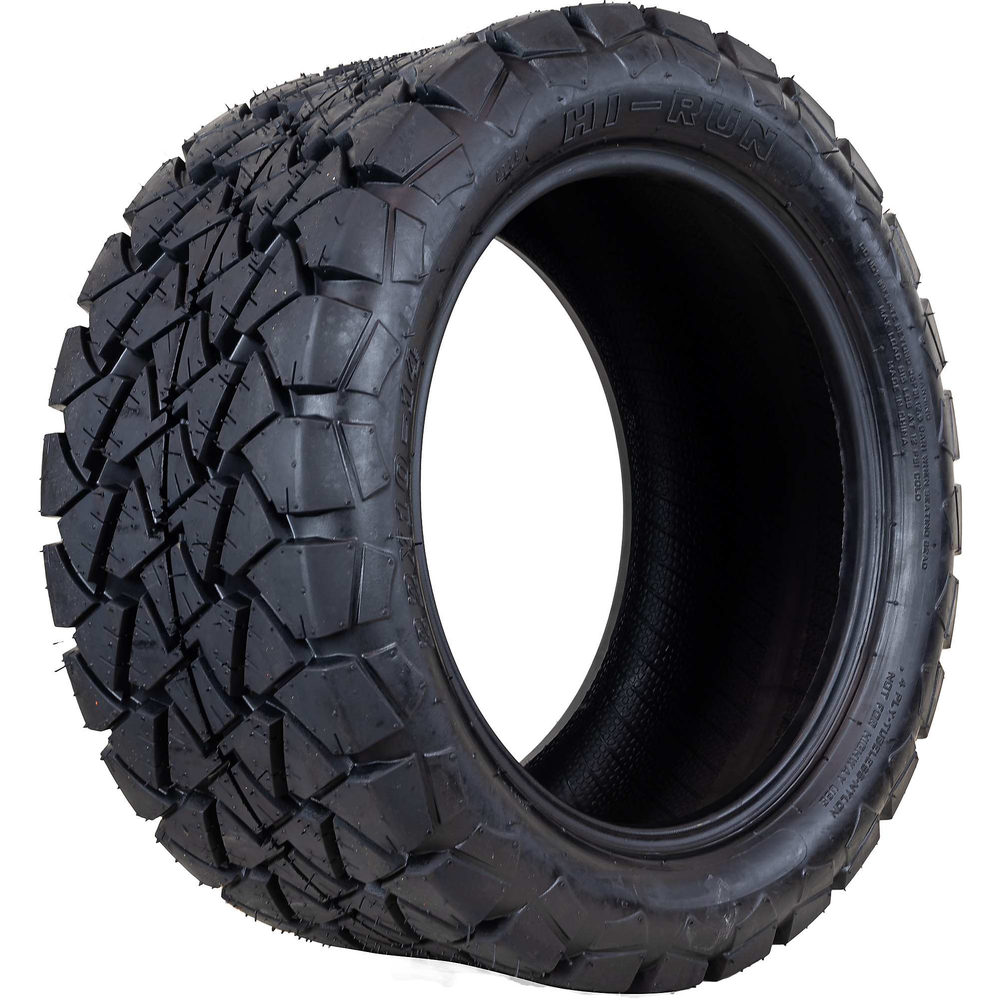HI-RUN, Golf Cart Tire 22X10.00-14 4PR, Tire Diameter 22 in, Load Range ...
