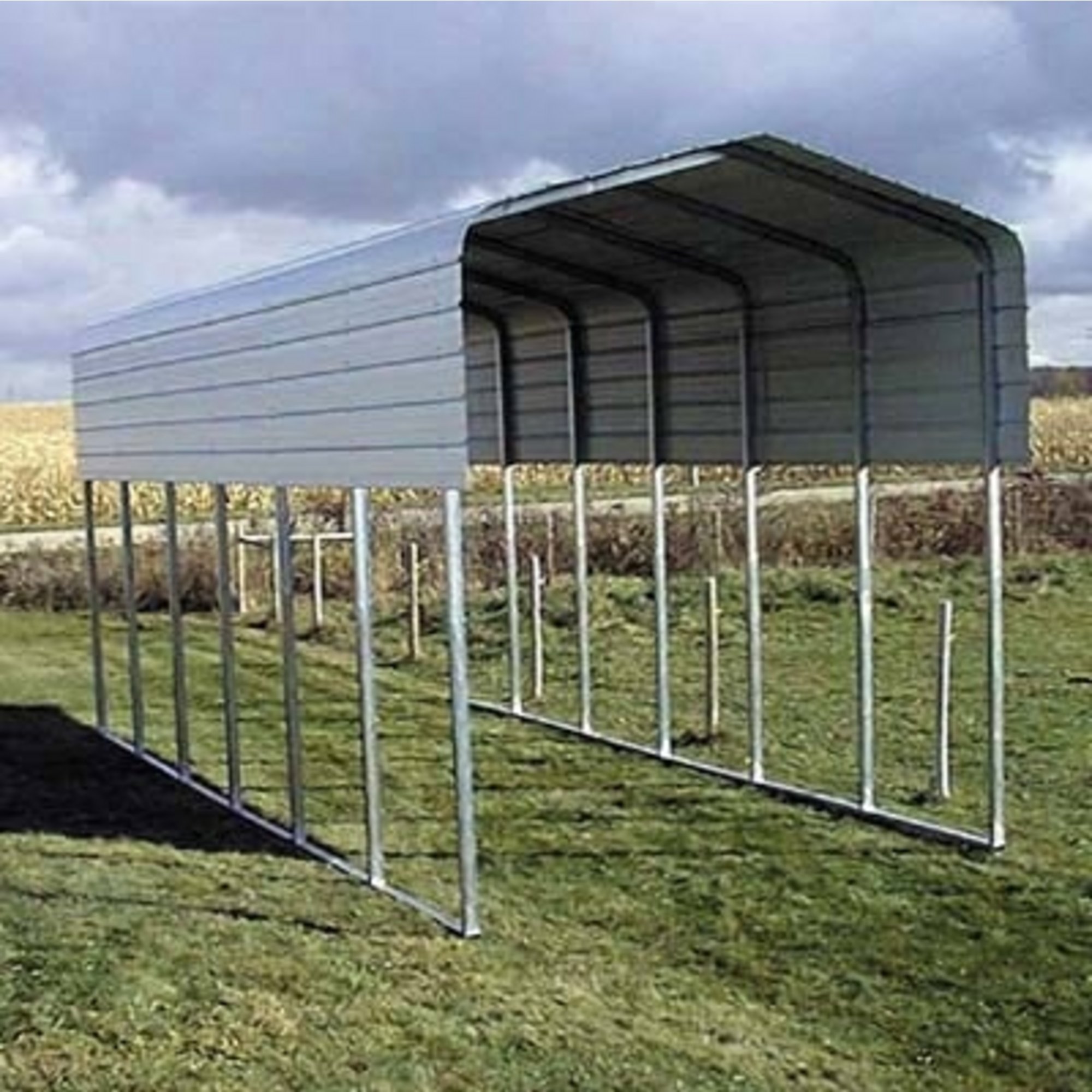 14ft. x 40 1/2ft. x 12 1/2ft. RV Storage Shelter | Northern Tool