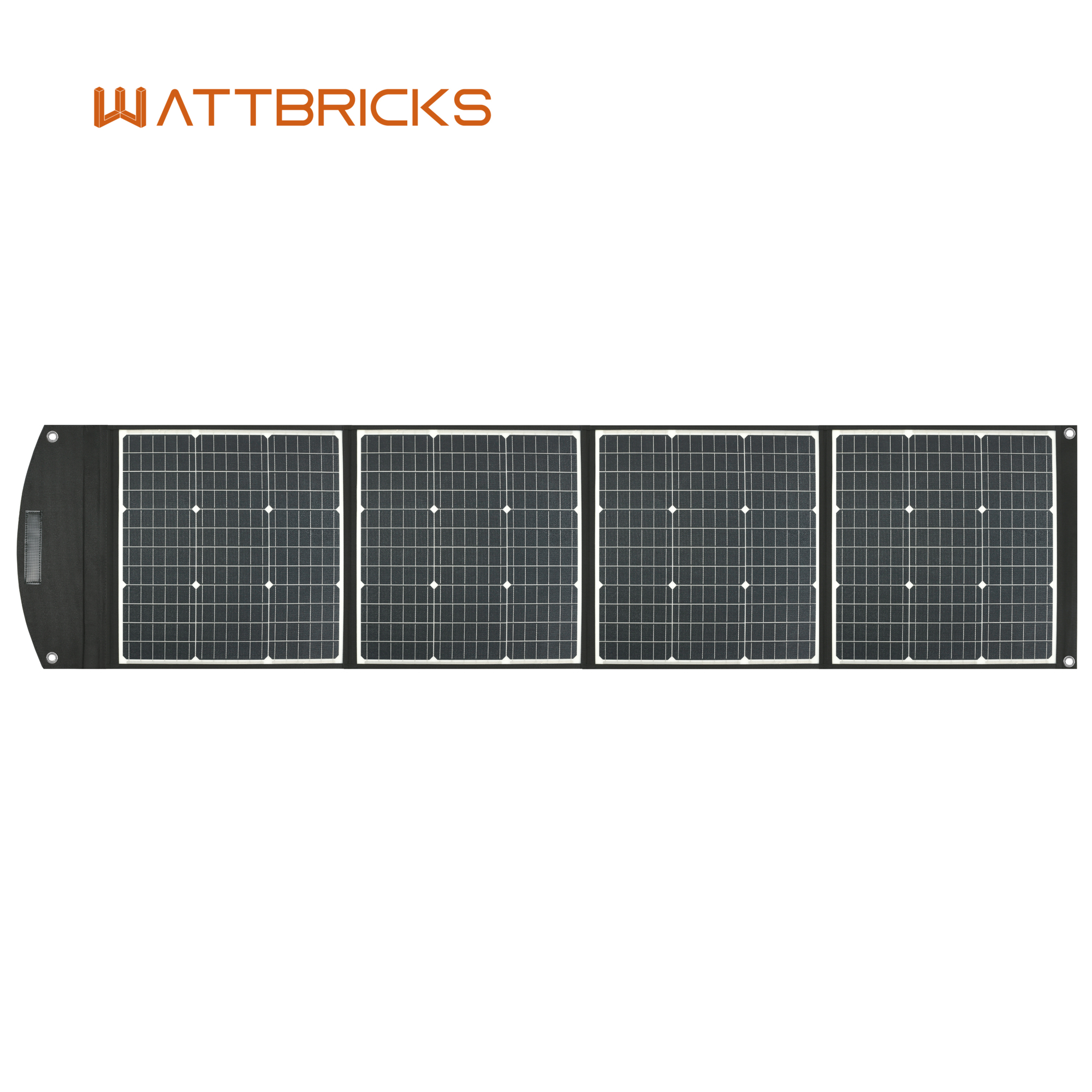 Akron, Wattbricks Energy 200W Portable Solar Panel, Volts 20 Max. Amps ...
