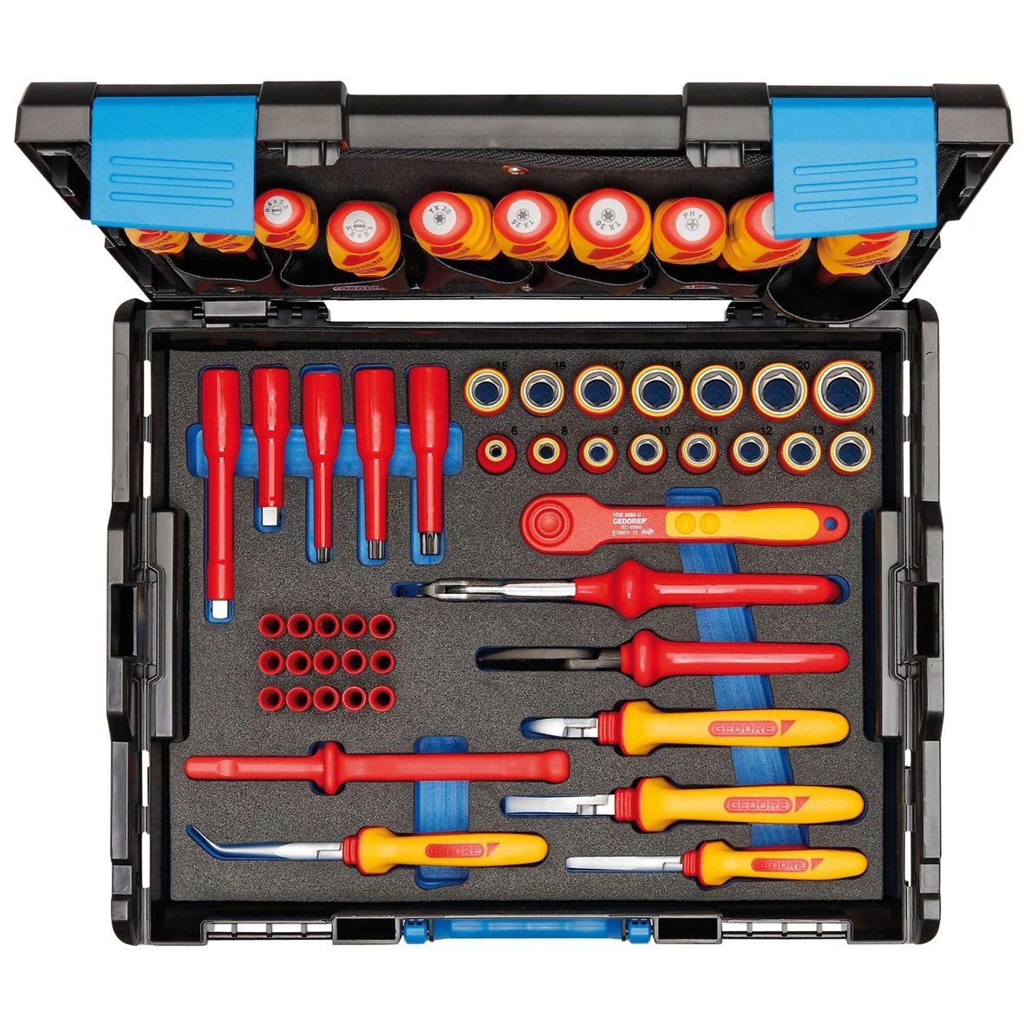 Gedore, VDE Tool assortment HYBRID in L-BOXX 137 Model# 1100-1094 VDE ...