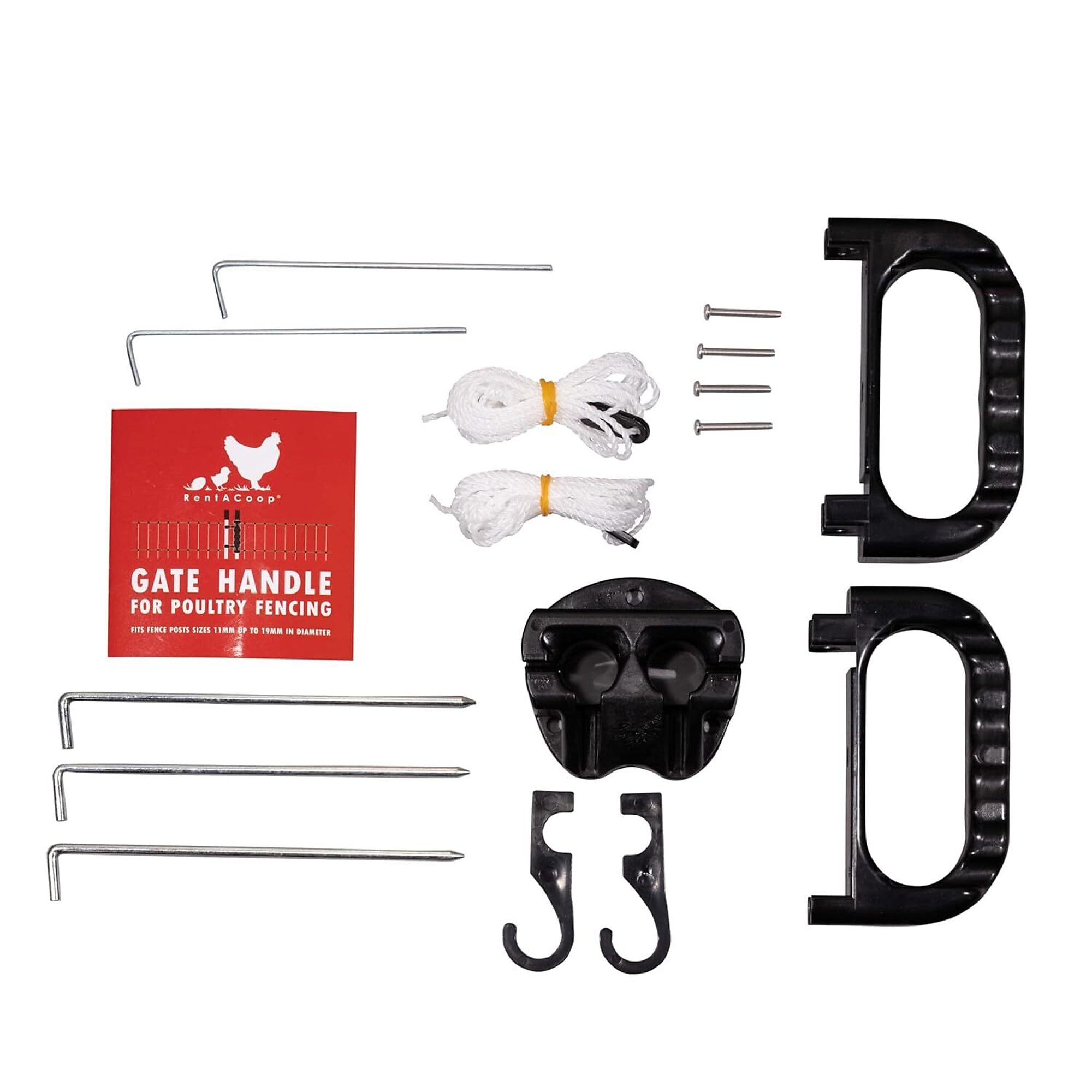 RentACoop, Gate Handle Kit for Electric and Non-Electric Fencing, Model ...