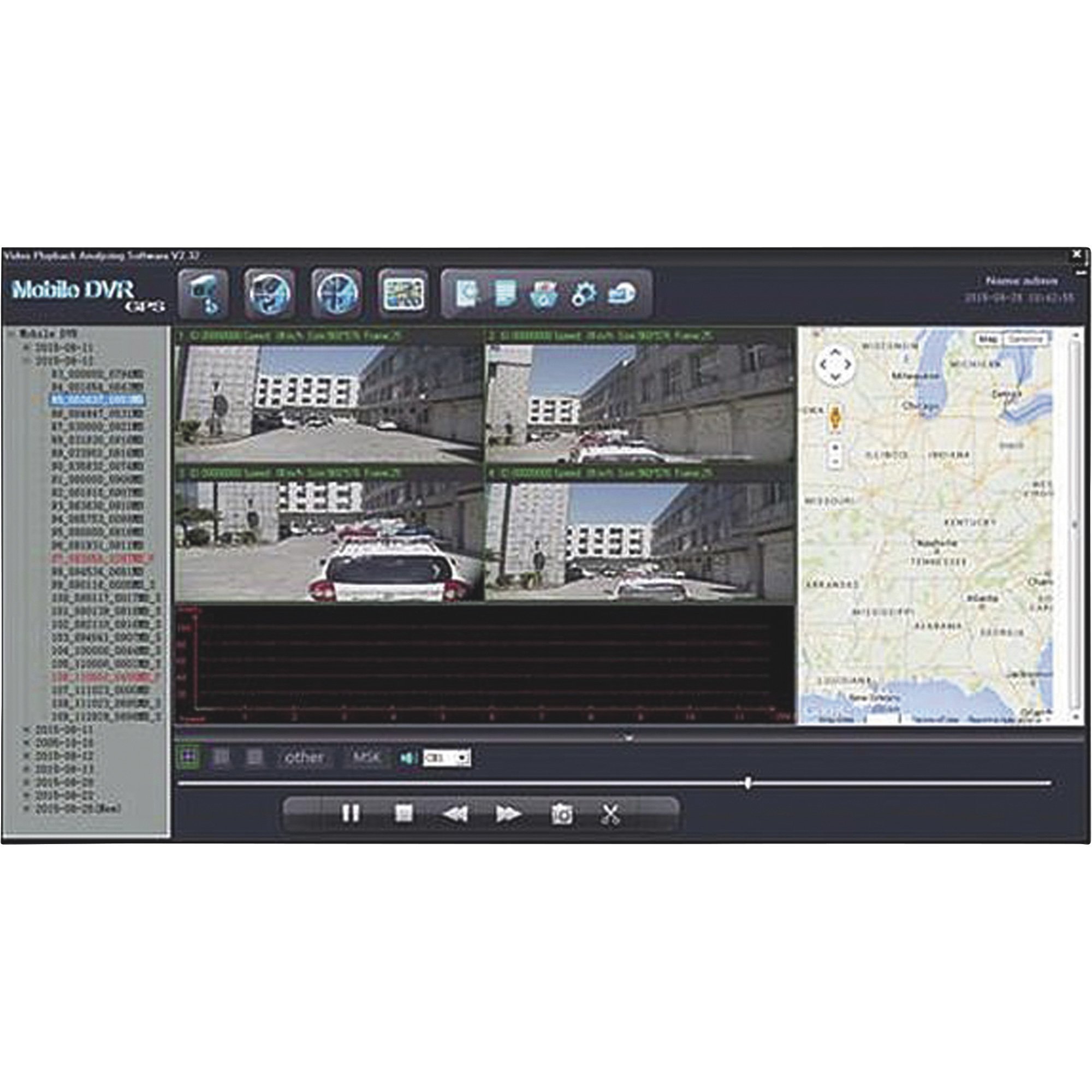 Top Dawg 4-Channel Trucker MDVR System with GPS — Two 720P Cameras, 7in ...