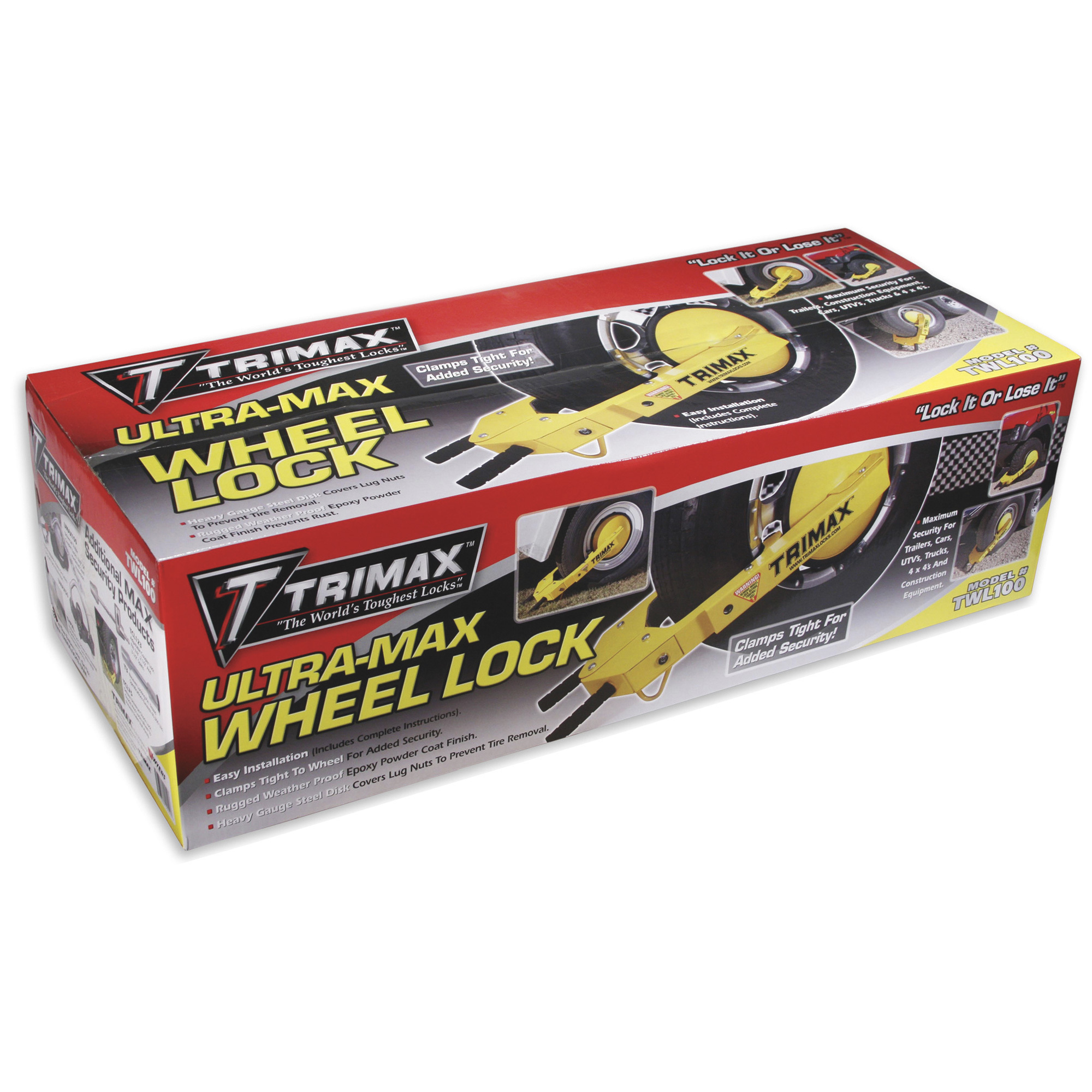 Trimax Heavy-Duty Adjustable Wheel Lock, Model# TWL400 | Northern Tool