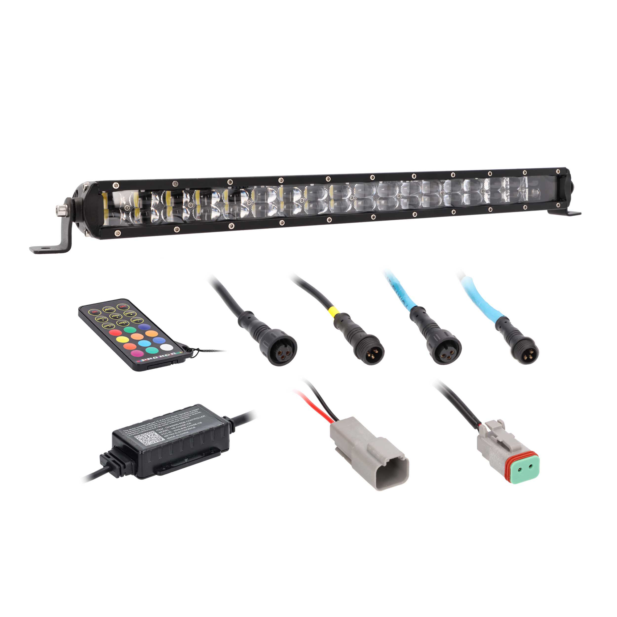 Heise, Chasing Lights Series 22in. Single-Row Lightbar, Light Type LED ...
