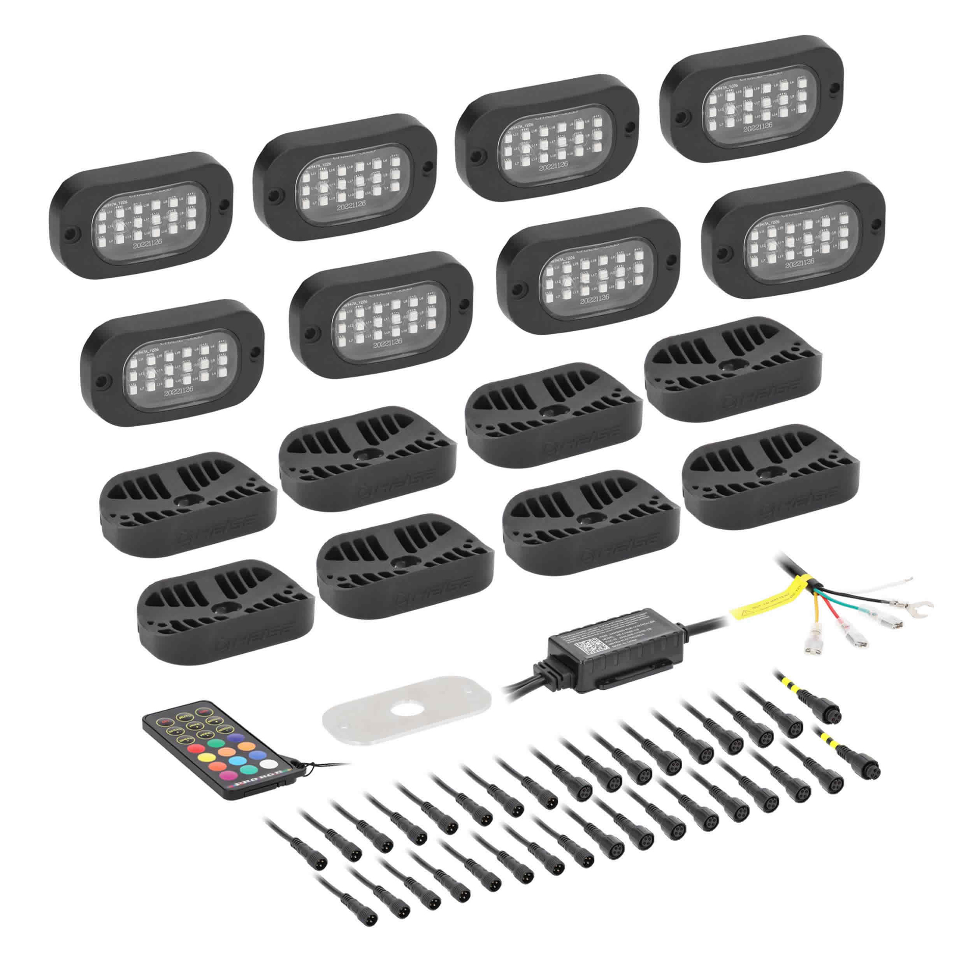 Heise, Chasing Lights Series Rock Light Kit, 8-Pack, Light Type LED ...