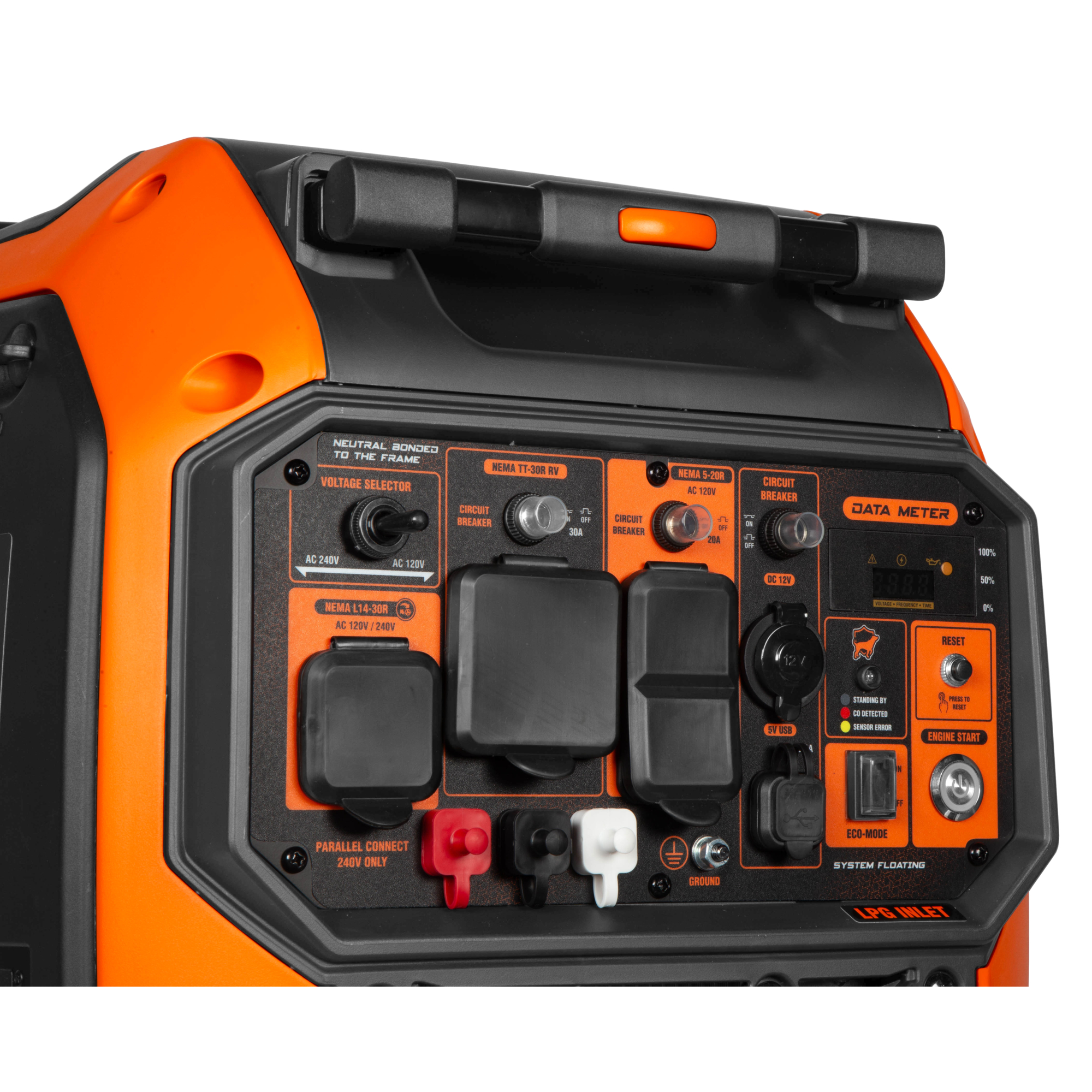 WEN, 6800W 120V/240V Dual Fuel Inverter Gen. w/ E-Start, Surge Watts ...