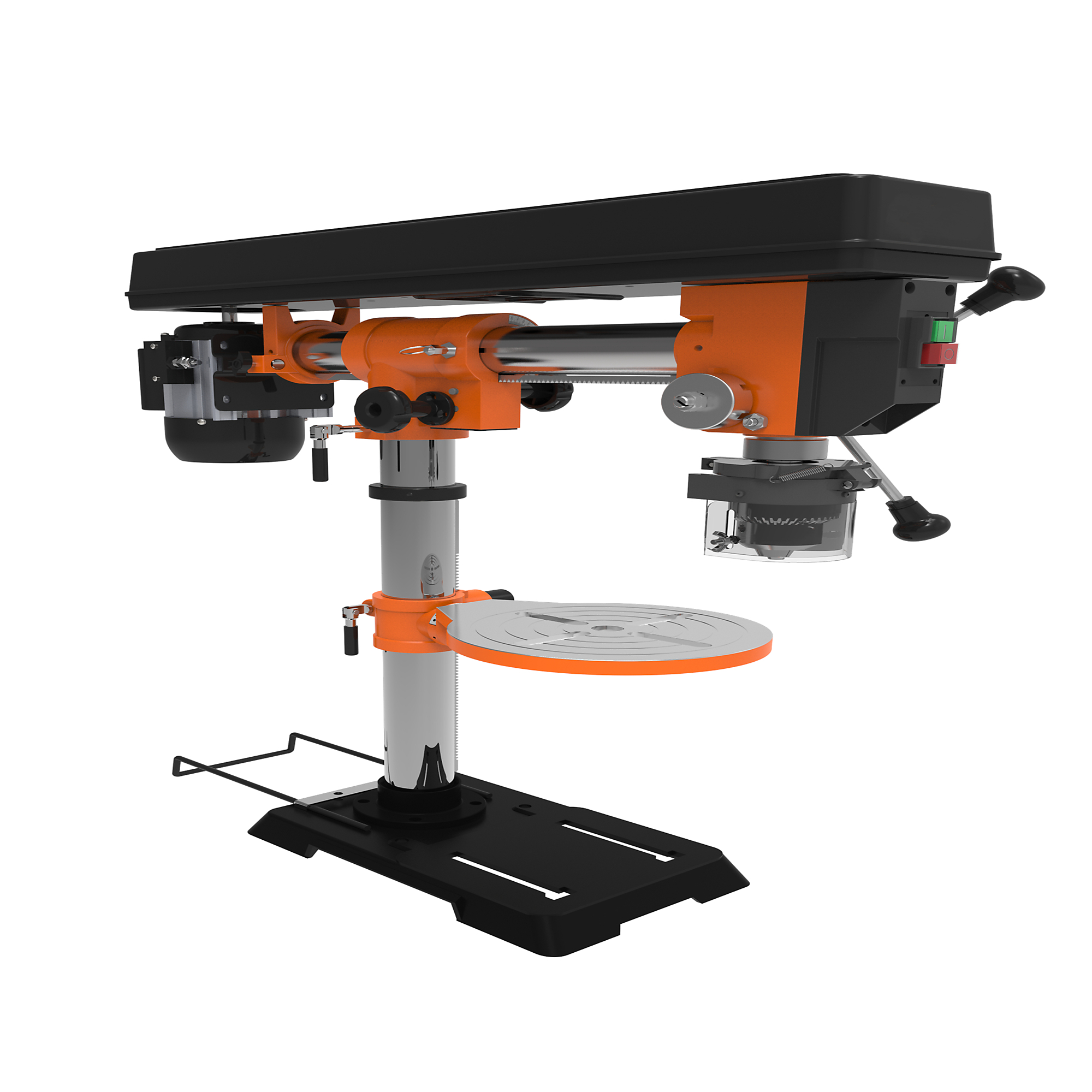 WEN, 6.2A 33in. 5-Speed Benchtop Radial Arm Drill Press, Chuck Size 0. ...