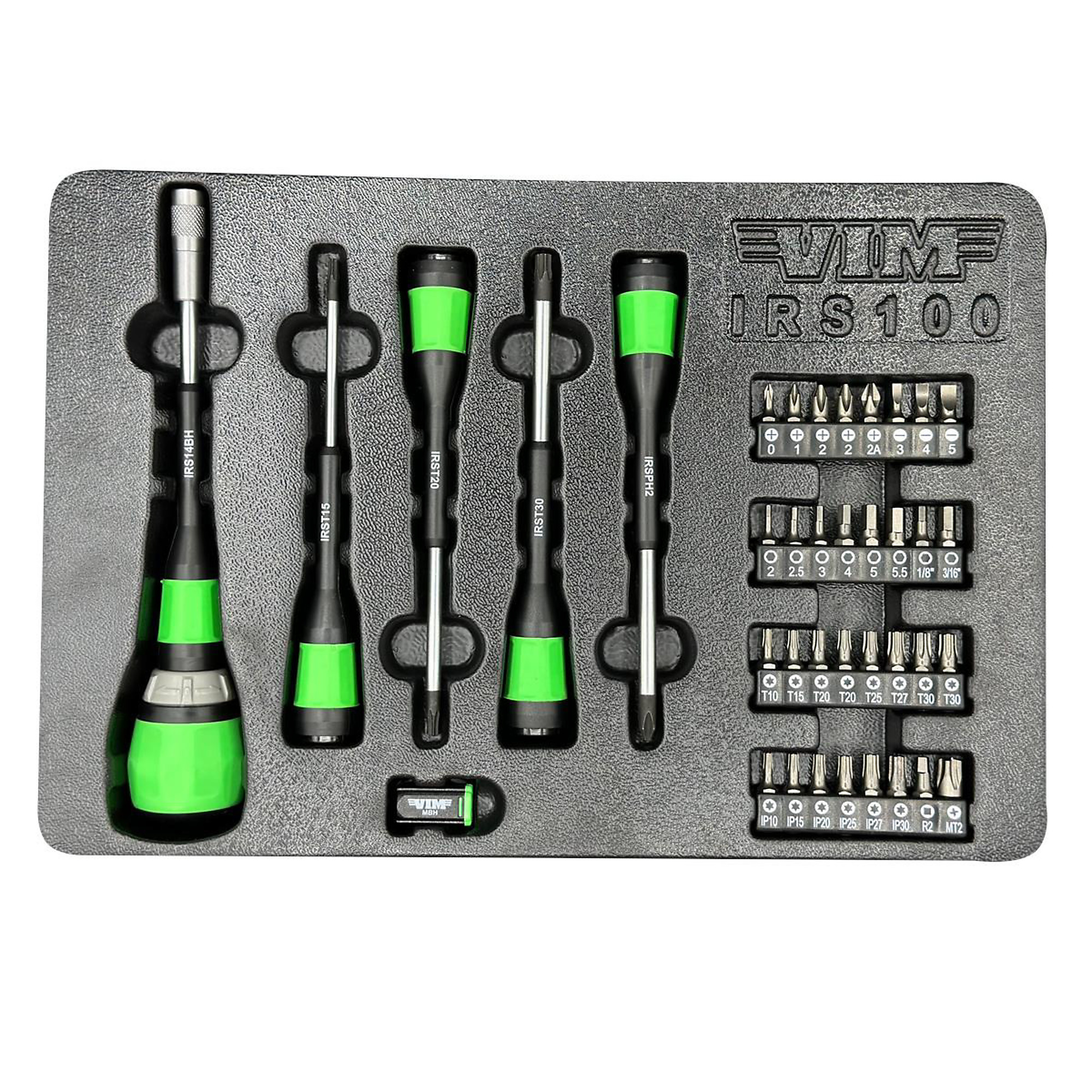 VIM Tools Interchangeable Ratcheting Screwdriver Set - 39-Pc., Magnetic ...
