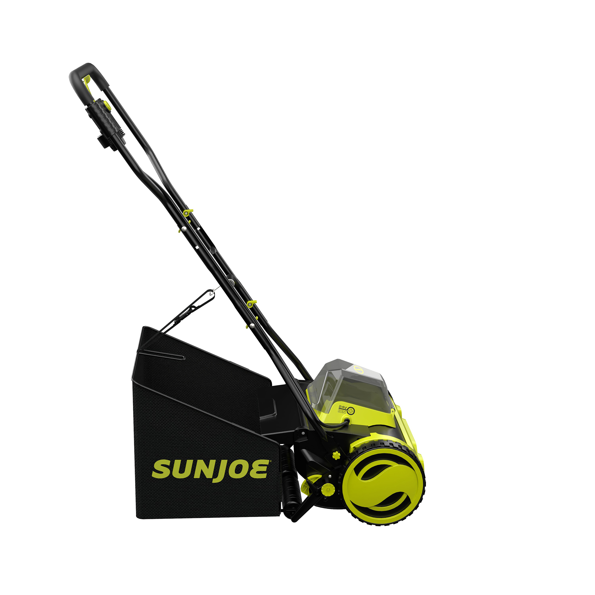 SunJoe, Cordless Push Reel Mower Battery and Charger, Cutting Width 15 ...