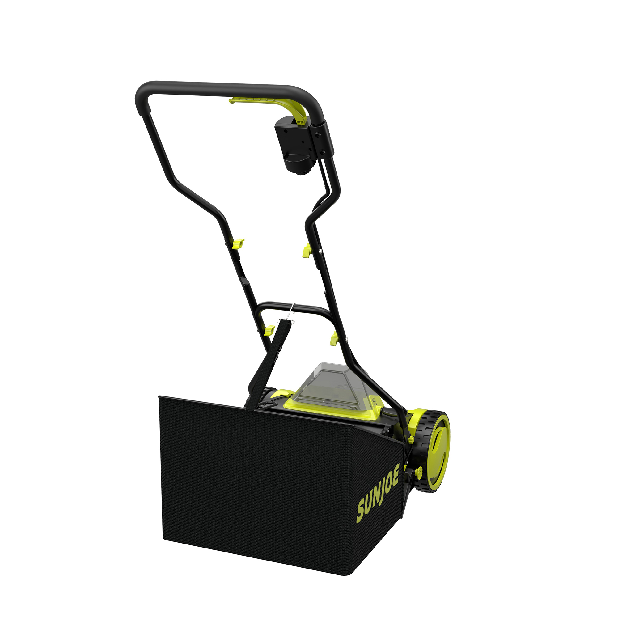 SunJoe, Cordless Push Reel Mower Battery and Charger, Cutting Width 15 ...