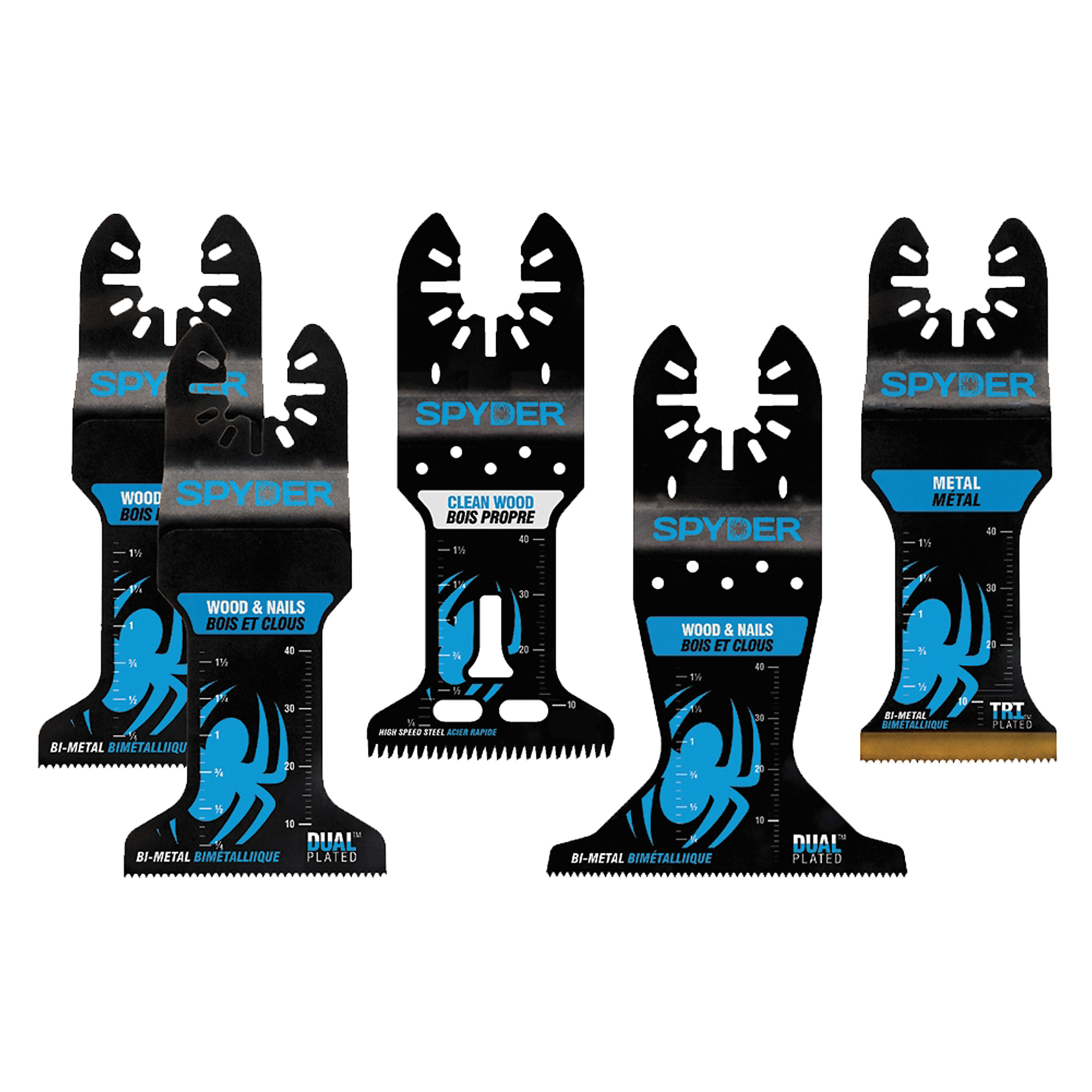 SPYDER, 5pc Oscillating Blade Kit, BIM/HSS carded, Model# 70000 ...