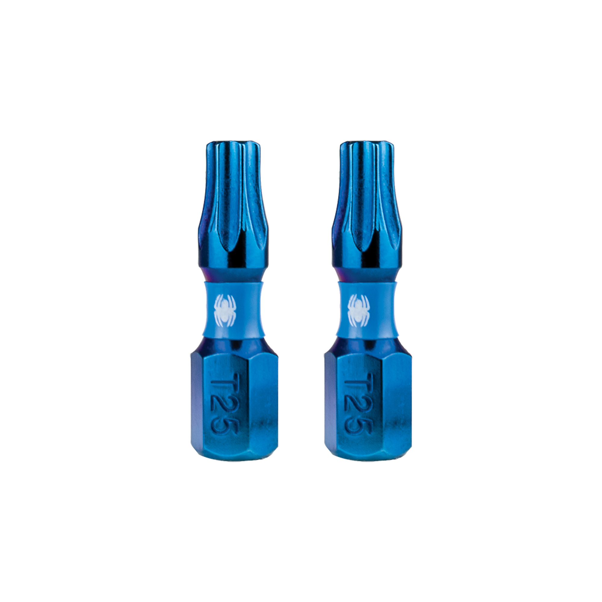 SPYDER Mach-Blue™, 2Pc 1/4in. X 1in. Mach-Blue Impact Driver Bit, T25 ...