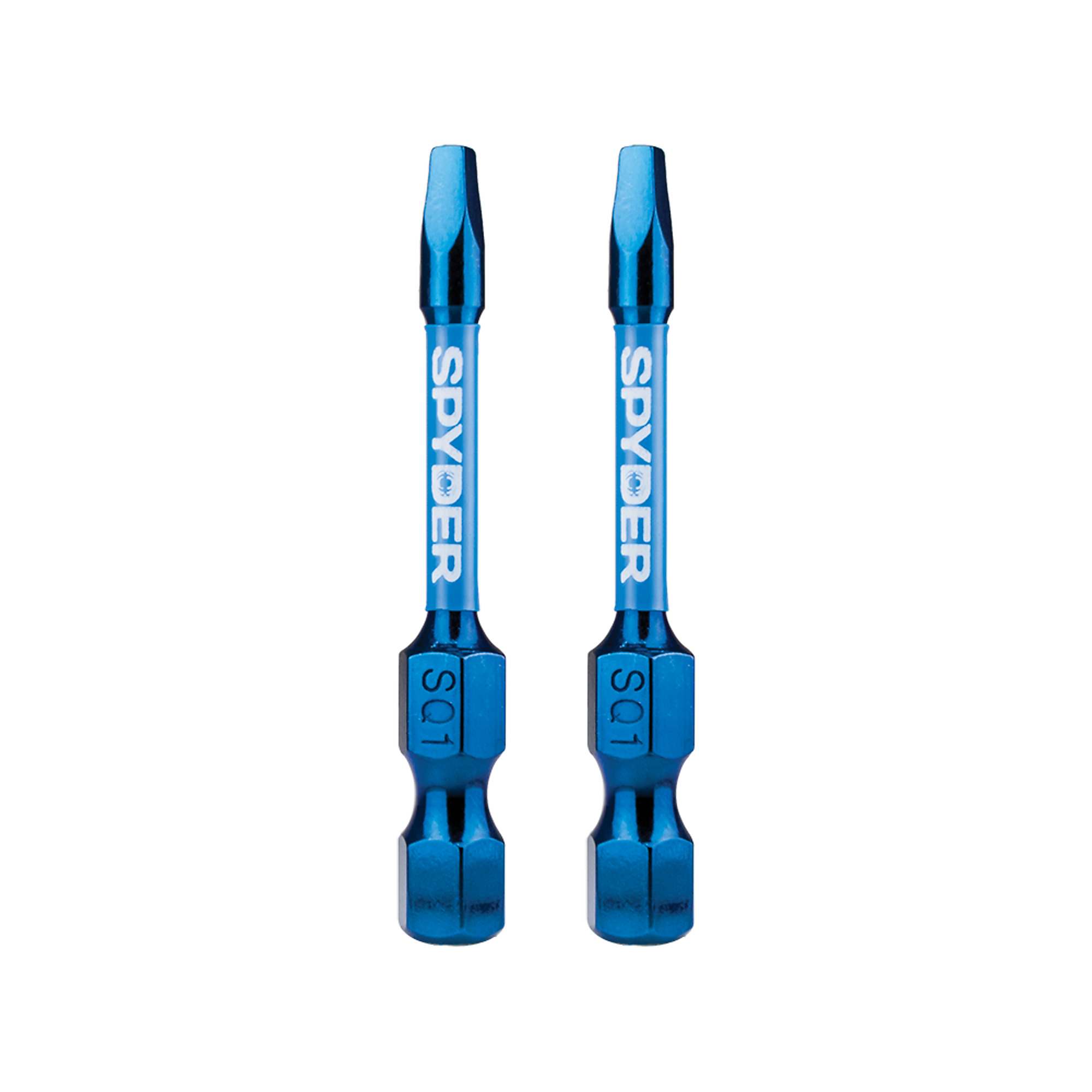 SPYDER Mach-Blue™, 2Pc 1/4in. X 2in. Mach-Blue Impact Driver Bit, Sq1 ...