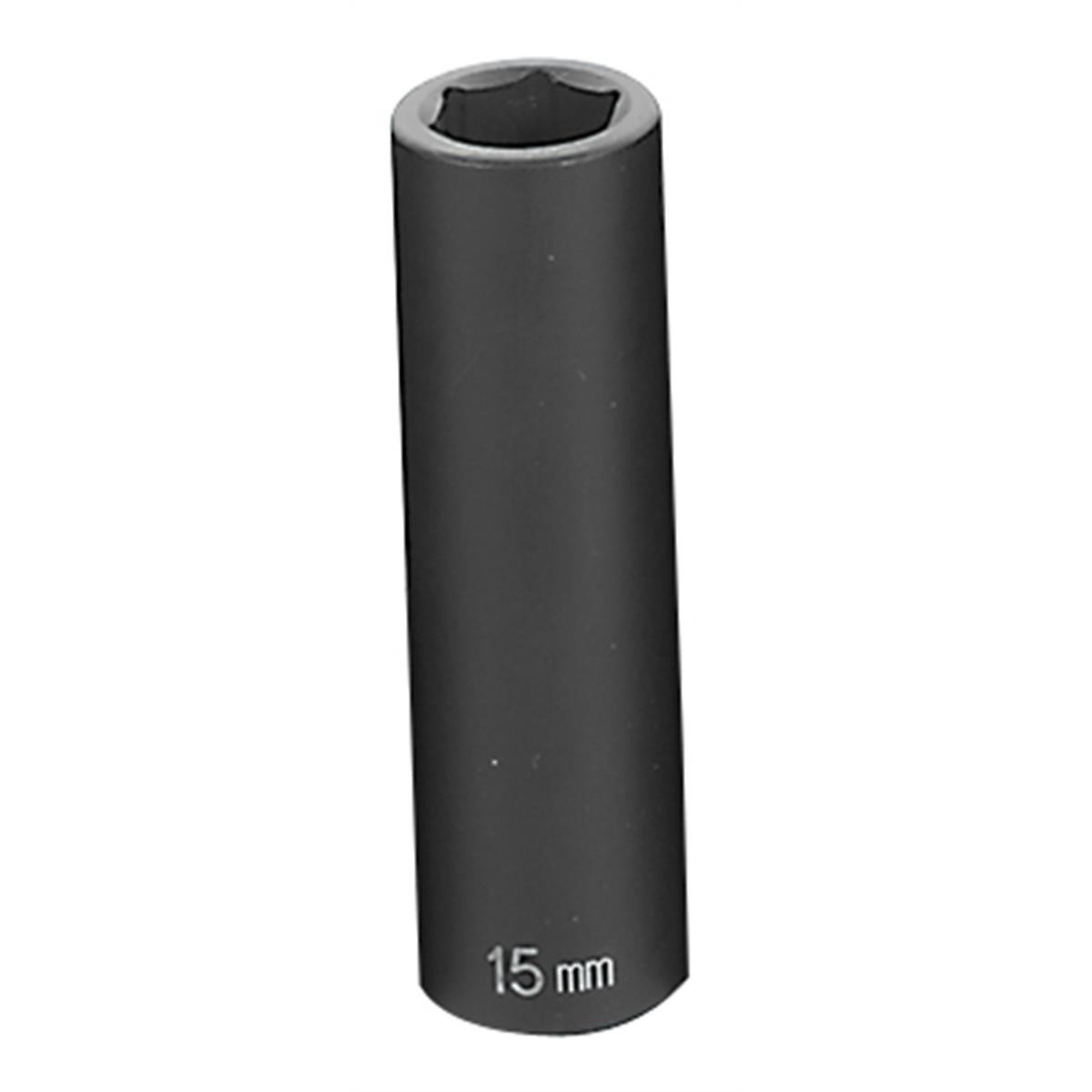 Grey Pneumatic Impact Socket - 15mm, 1/2in. Drive, 6-Point, Deep, Model ...