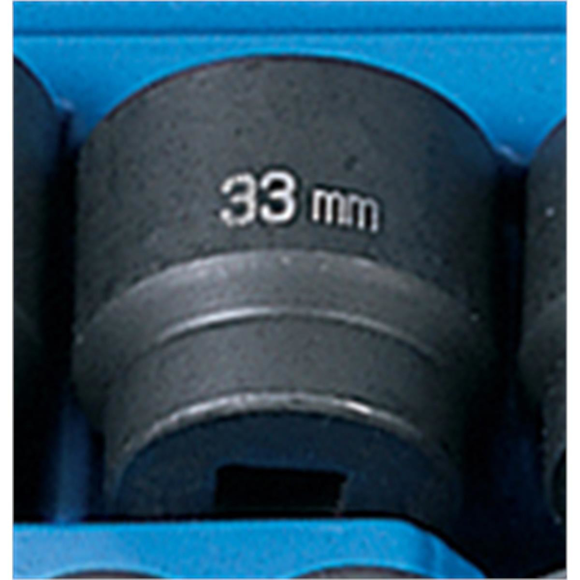 Grey Pneumatic Impact Hex Socket - 33mm, 1/2in. Drive, Black, Model ...