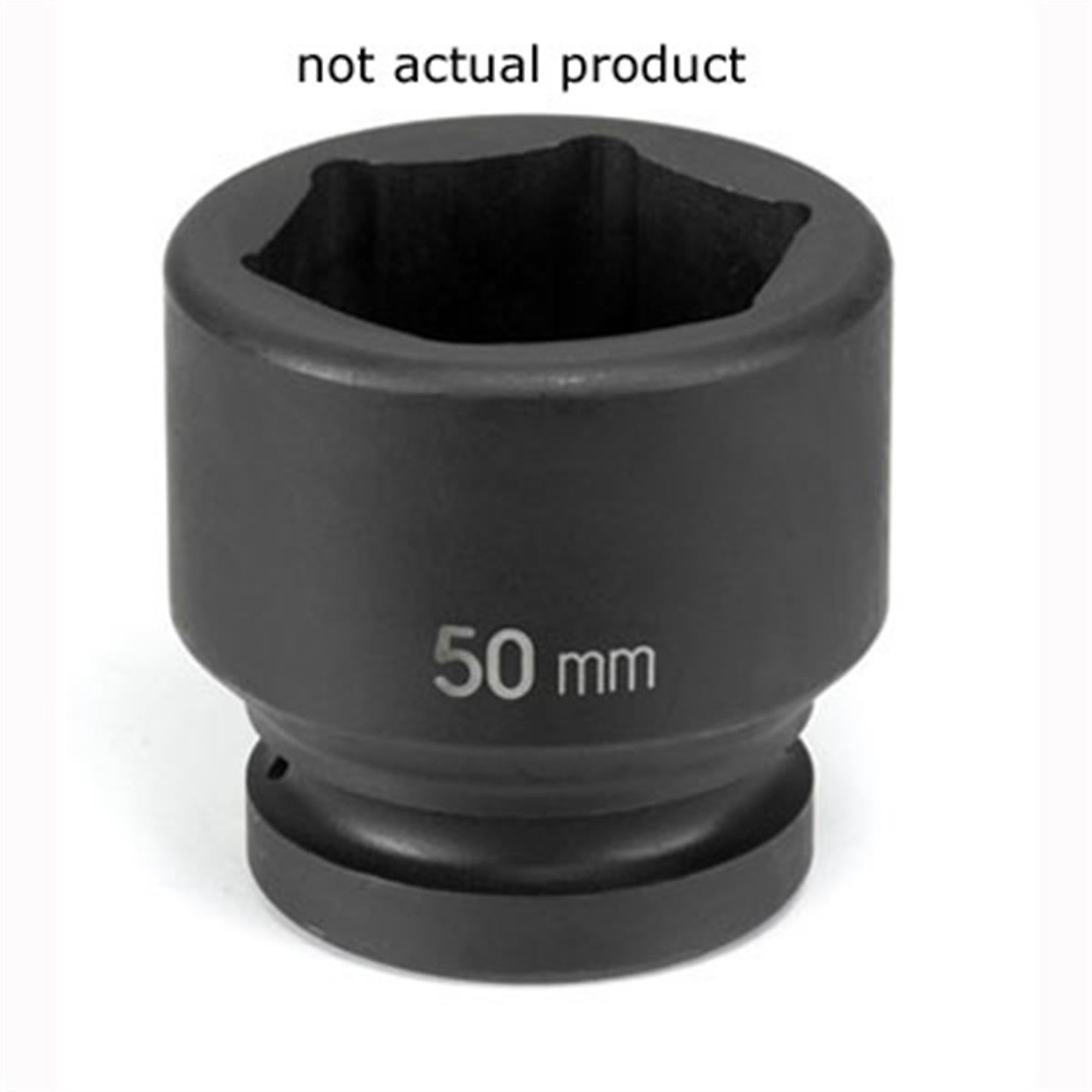 Grey Pneumatic Impact Socket - 36mm, 1in. Drive, 6-Point, Black, Model ...