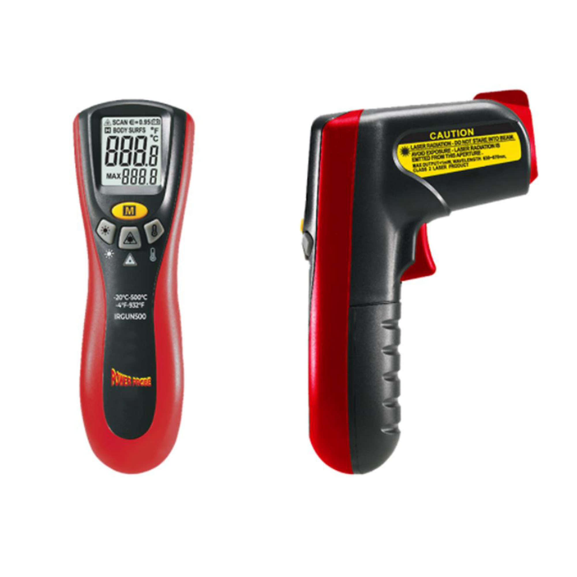 Power Probe, POWERPROBE IR TEMP GUN 500 Model# PPRPPIR500CBINT ...