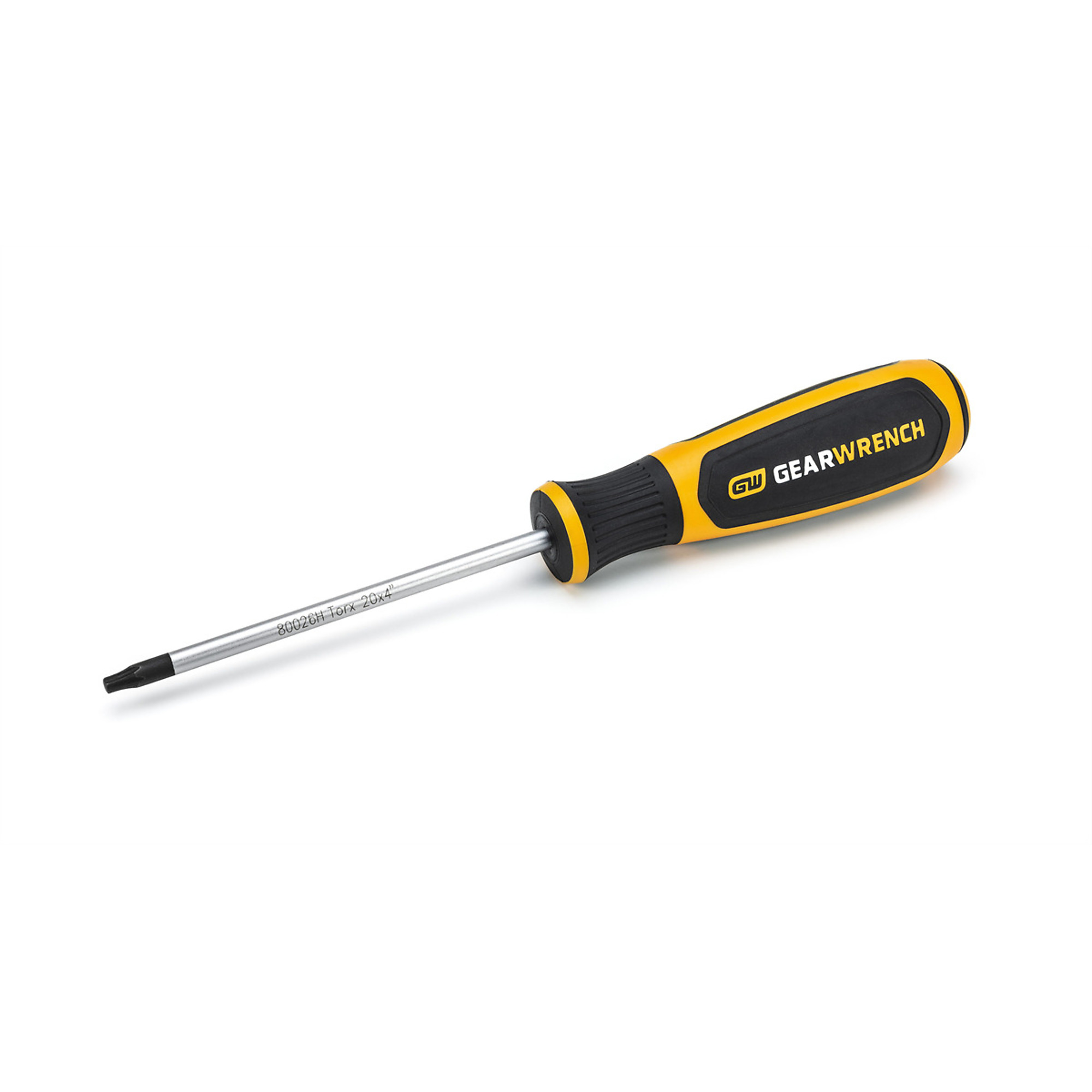 GearWrench, T20 X 4 TORX. DUAL MATERIAL SCREWDRIVER, Model# KDT80026H ...
