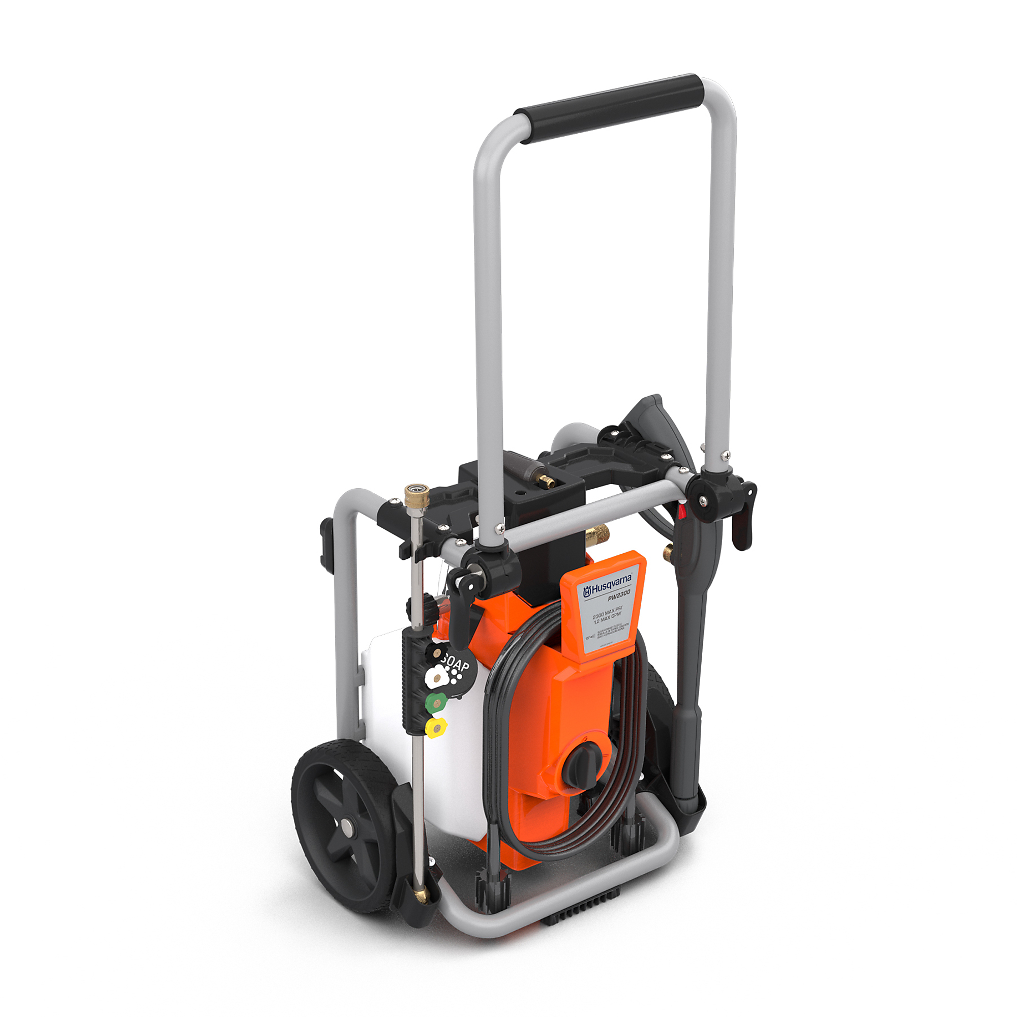 Husqvarna 2300 PSI Electric Pressure Washer, 2300 PSI, 1.2 GPM, 120 ...