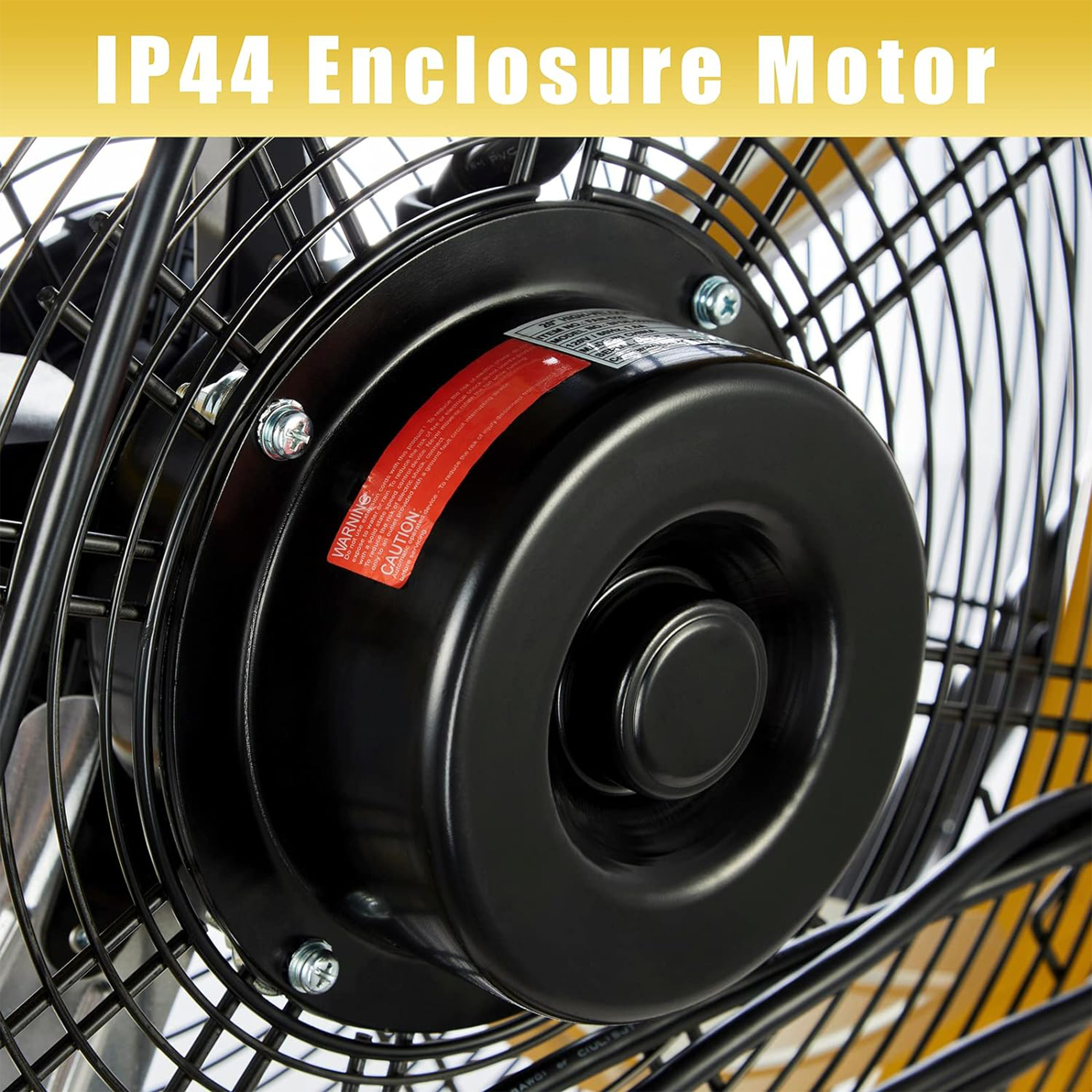 20 in. Heavy Duty Shroud Fan with IP 44 Enclosed Powerful 1/4 Motor ...