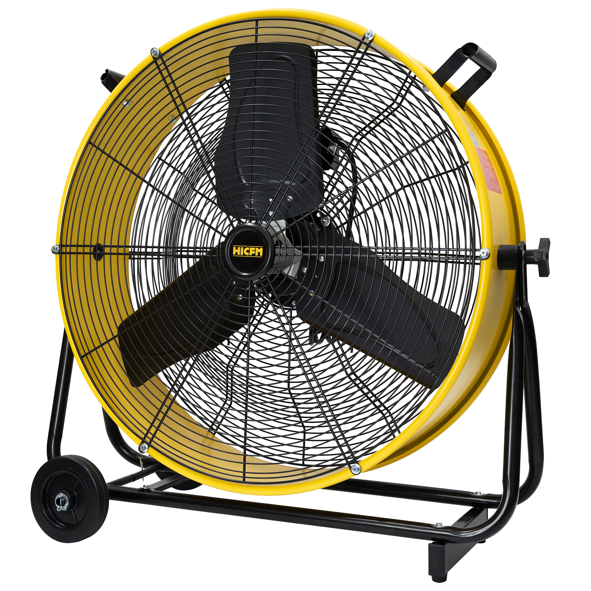24 in. 2 Speeds Portable High Velocity Drum Fan with Powerful 1/3 HP ...