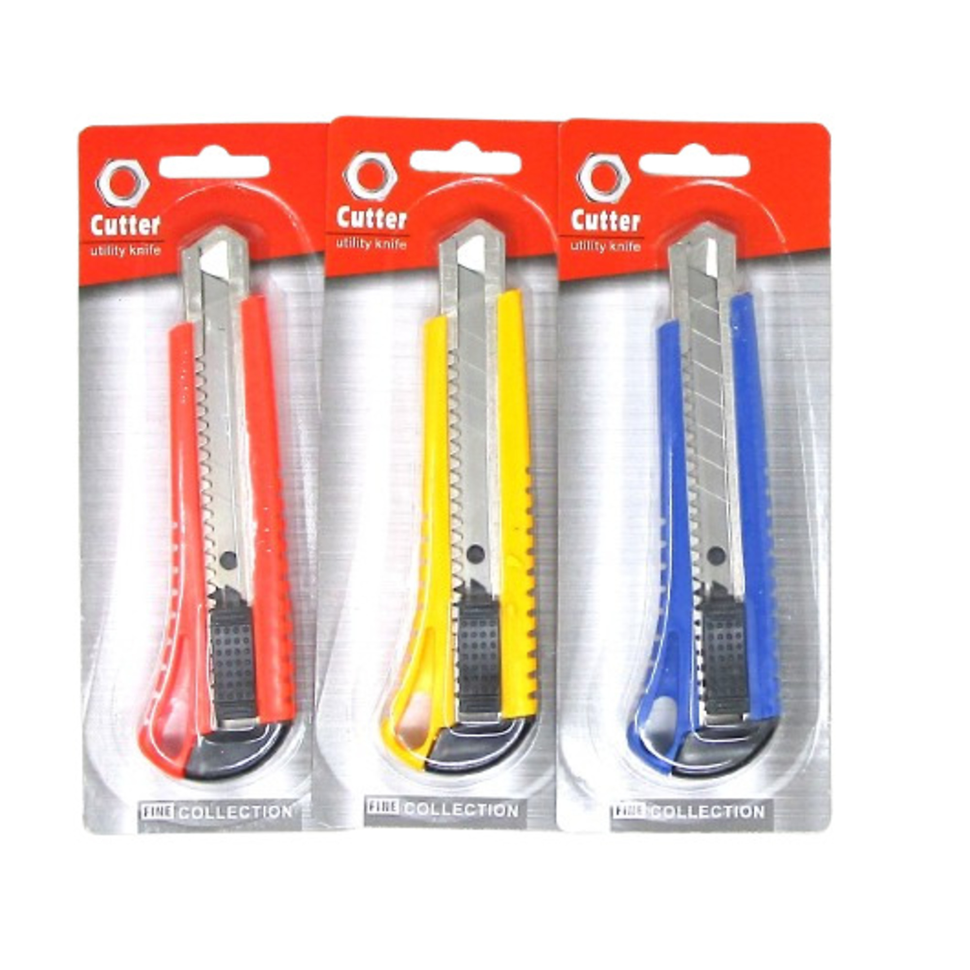 Utility Cutter Knife with Snap-off Blades, Assorted Colors, Model # ...