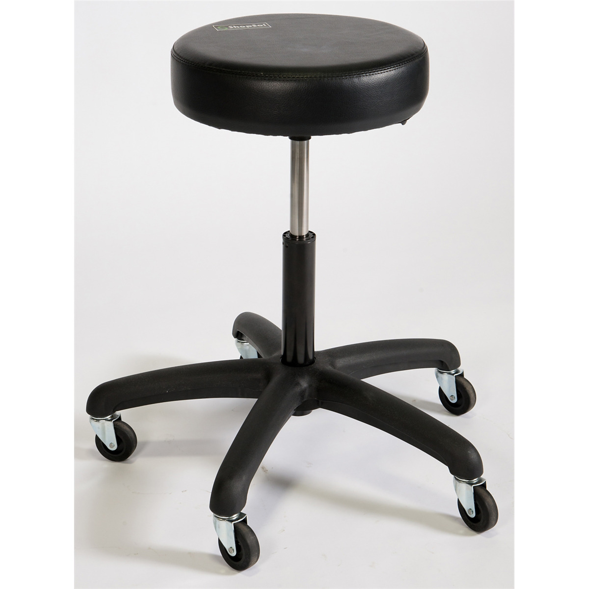ShopSol Multi-Purpose Workbench Stool - 14in. Vinyl Seat, Adjustable ...