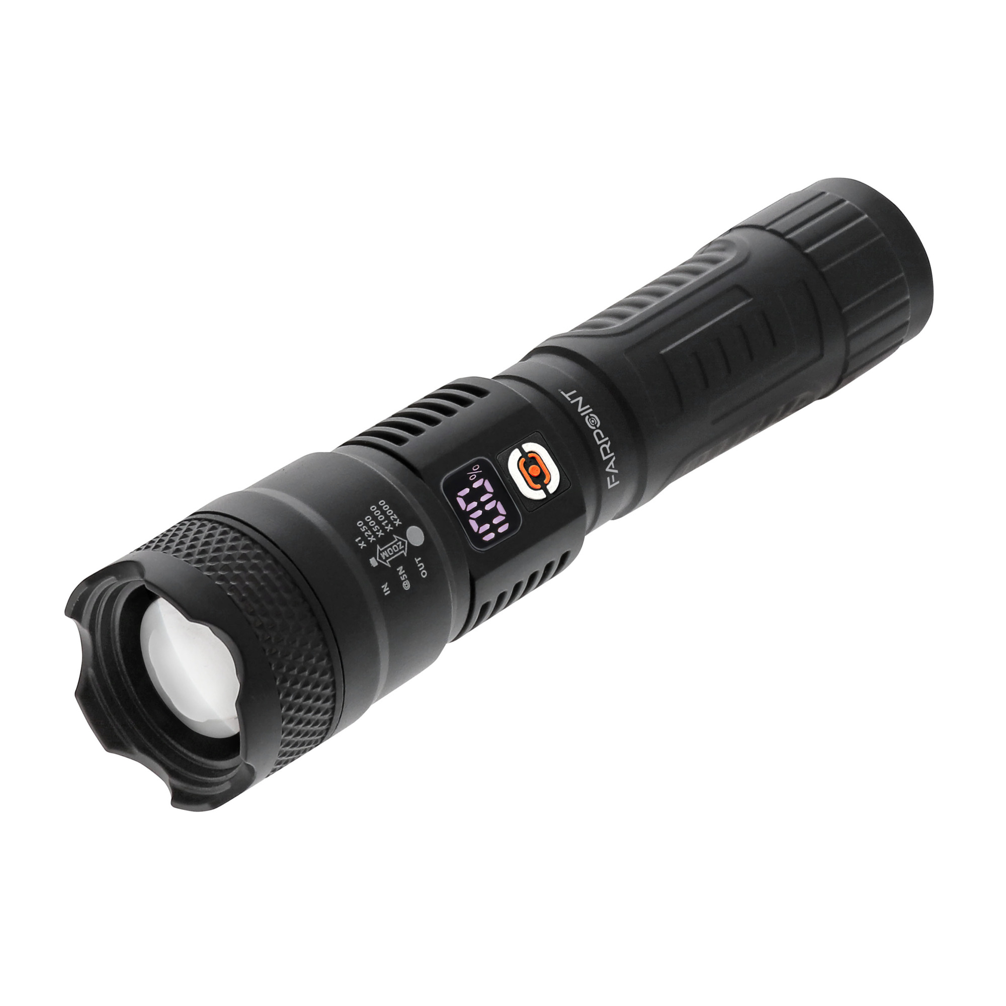 FarPoint Rechargeable Flashlight with Digital Display, Model #55012 ...