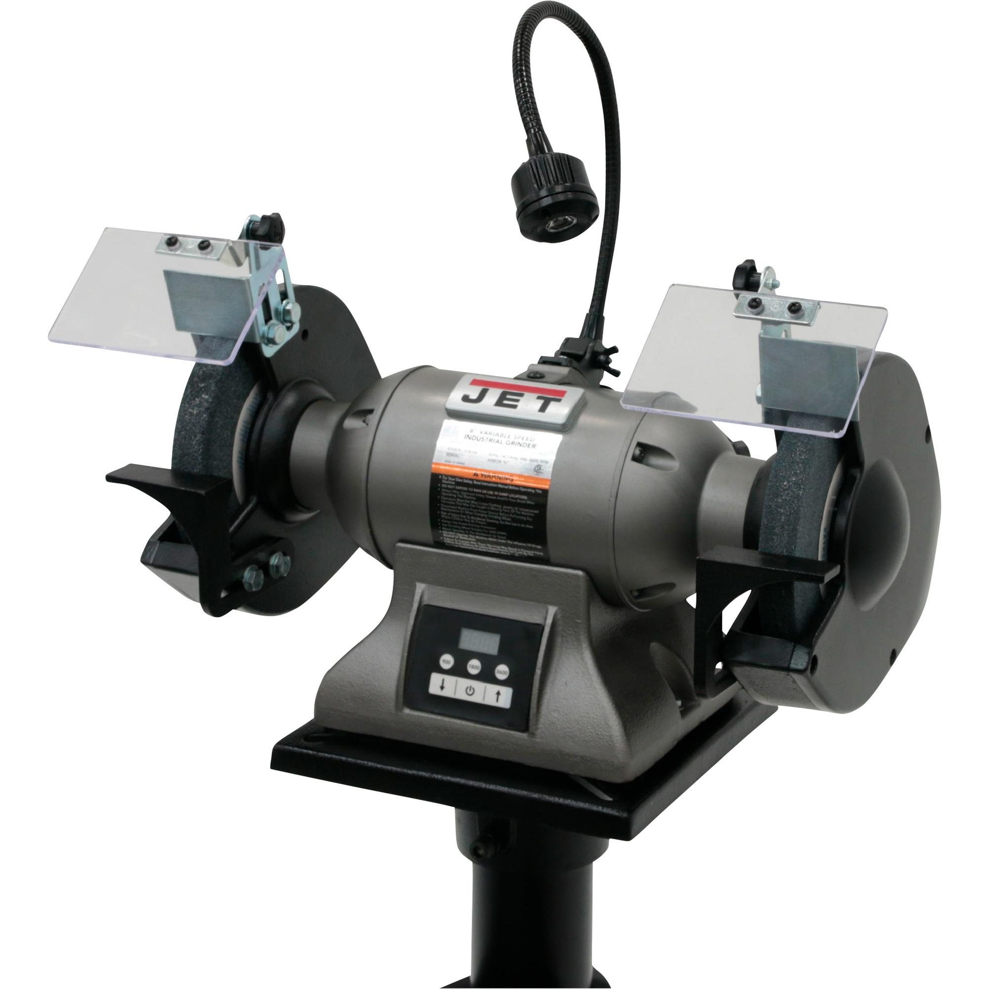 JET Variable-Speed Industrial Benchtop Grinder, 8in., 1 HP, 3600 RPM ...