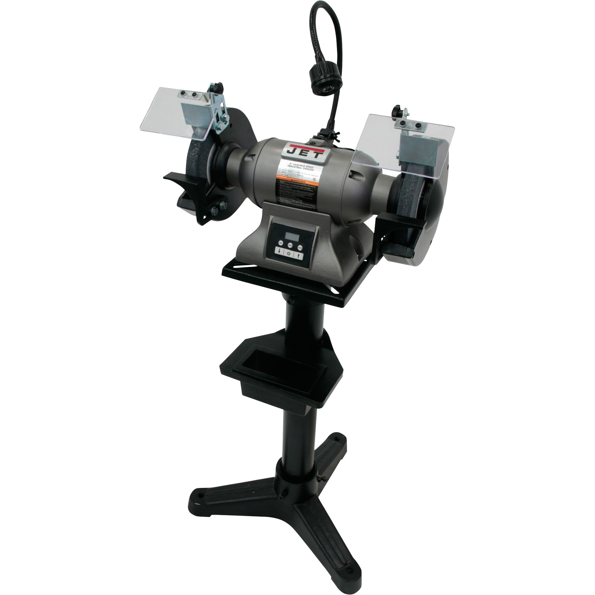 JET Variable-Speed Industrial Benchtop Grinder, 8in., 1 HP, 3600 RPM ...
