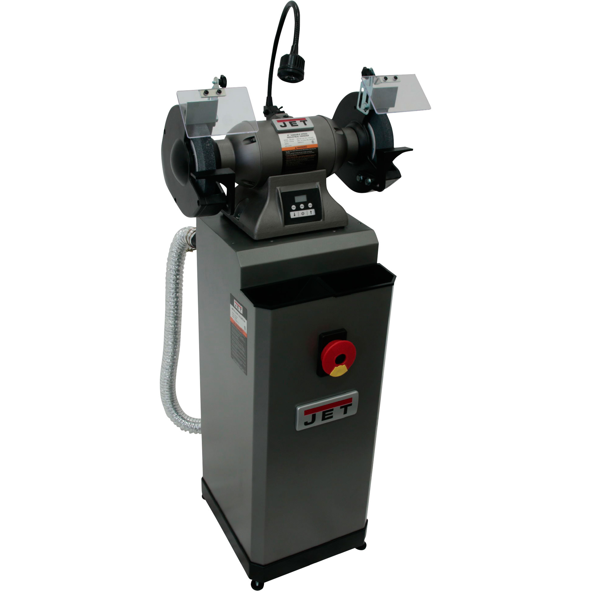 JET Variable-Speed Industrial Benchtop Grinder, 8in., 1 HP, 3600 RPM ...