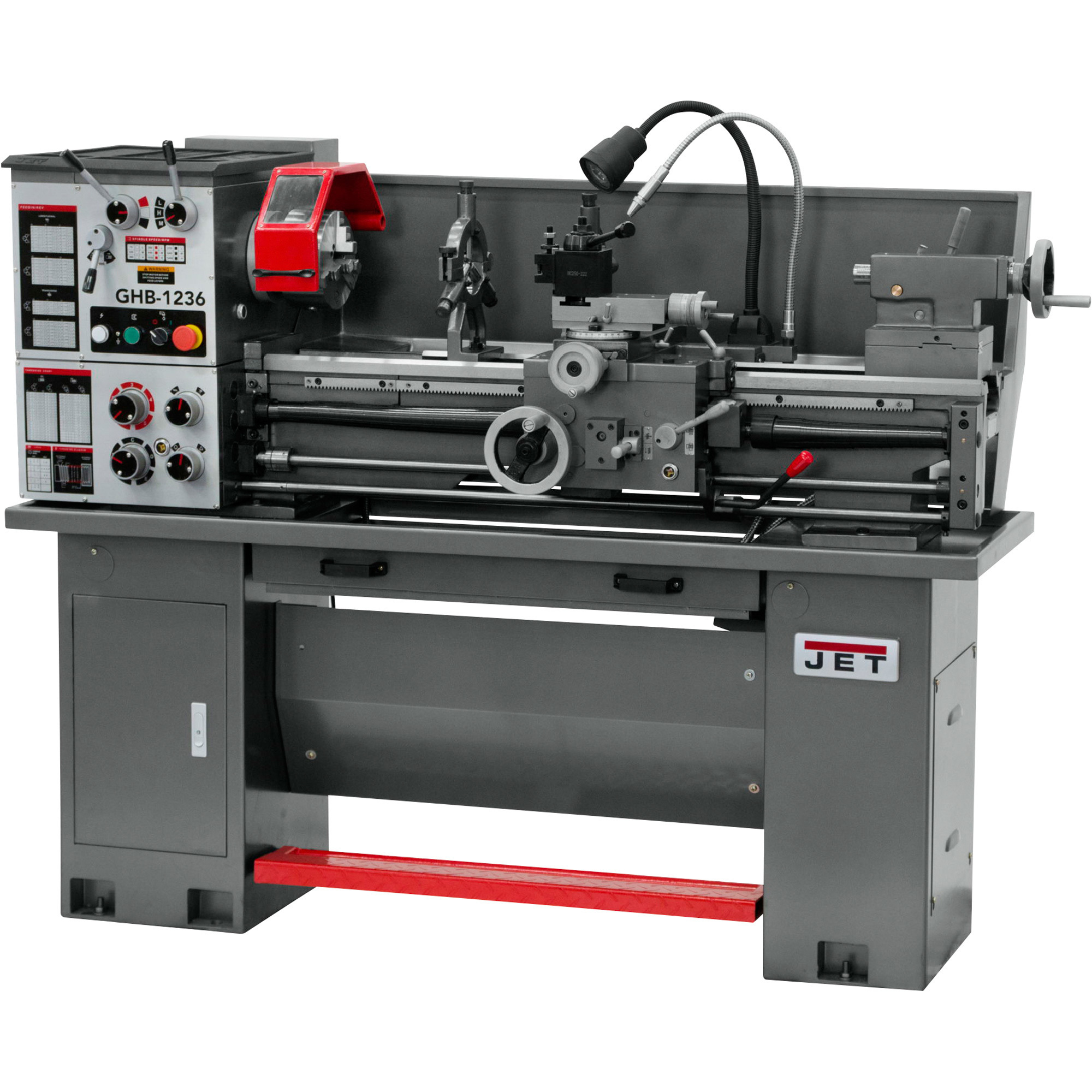 JET Geared Head Bench Lathe with Acu-Rite Vue DRO, 12in. x 36in., Model ...