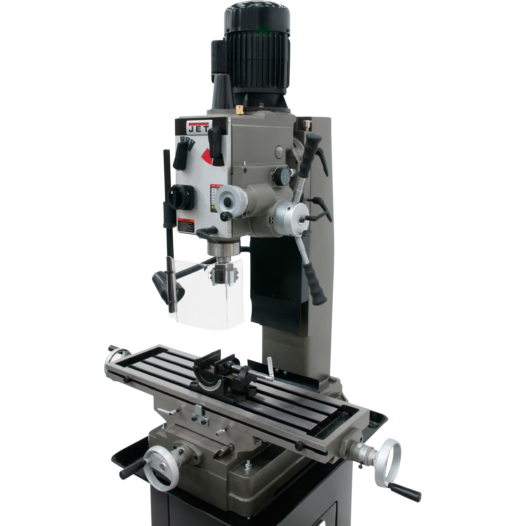 JET Variable Speed Geared Head Square Column Mill/Drill, 1 1/2 HP, 115 ...