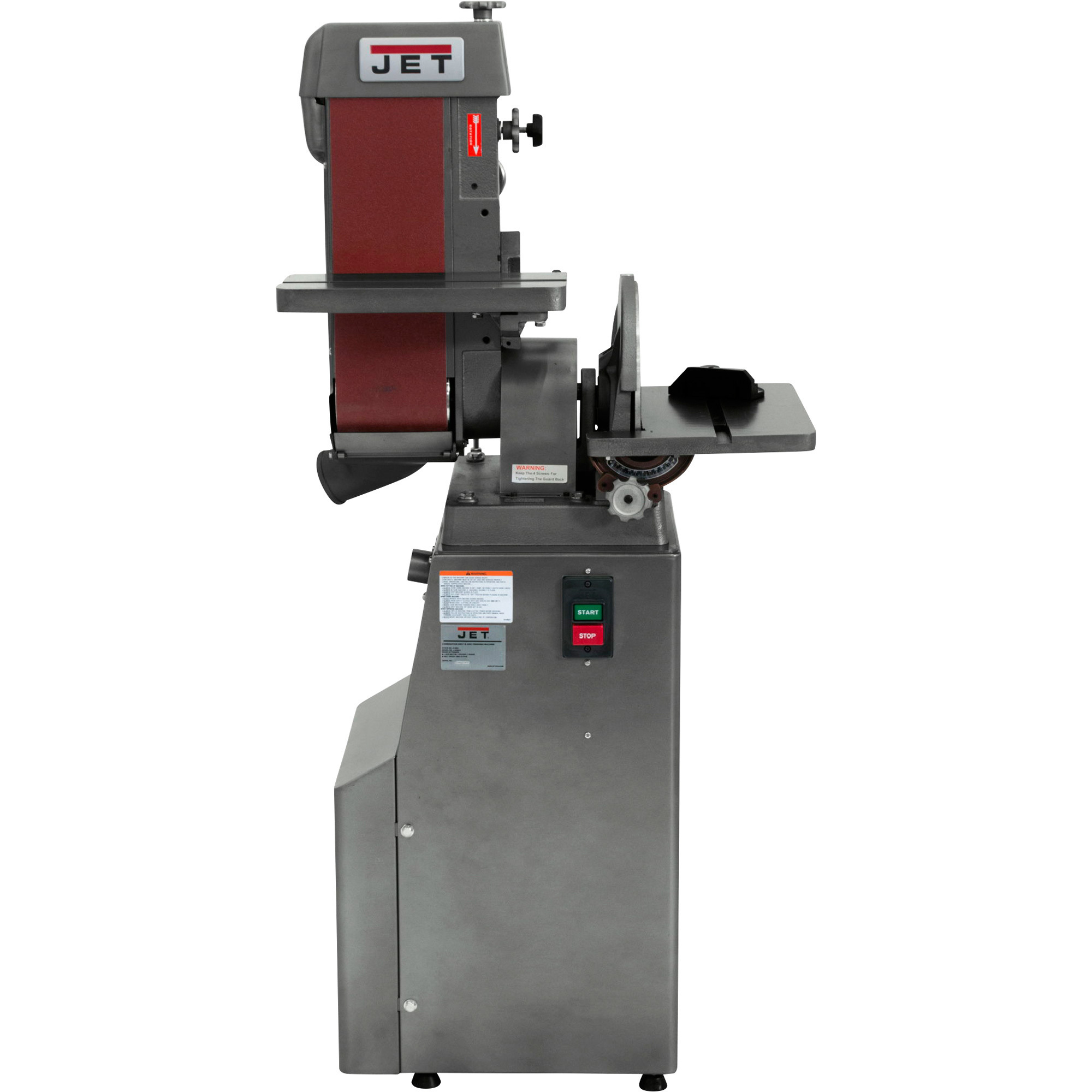 JET Industrial Combination Belt/Disc Finishing Sander, 1 1/2 HP, 6in. x ...