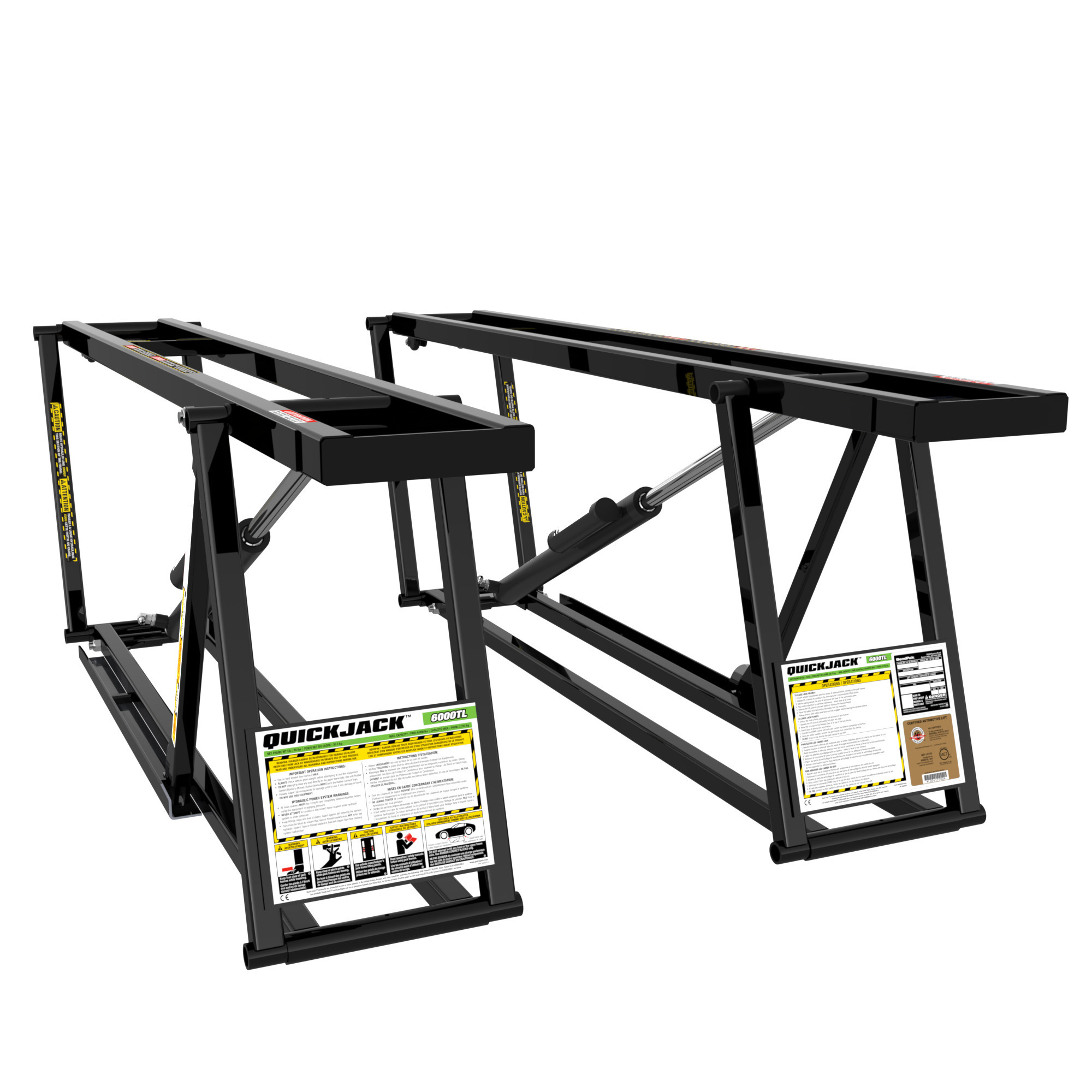 QuickJack 8000TL 8,000lb. Capacity Portable Car Lift Standard Frame ...