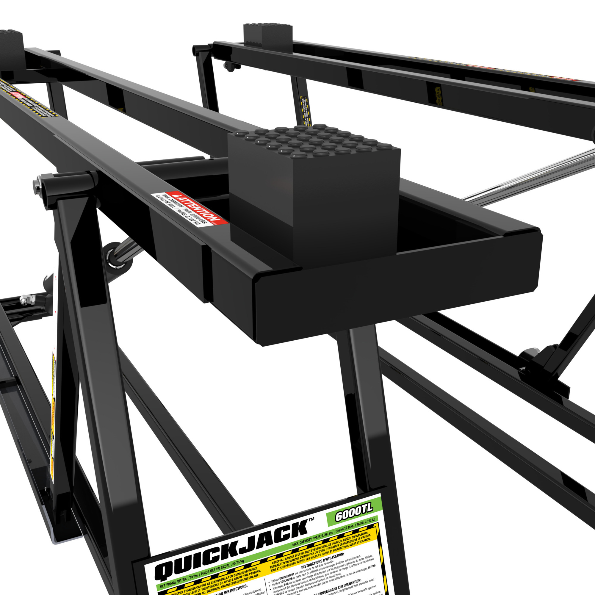 QuickJack 6000TL 6,000lb. Capacity Portable Car Lift Standard Frame ...